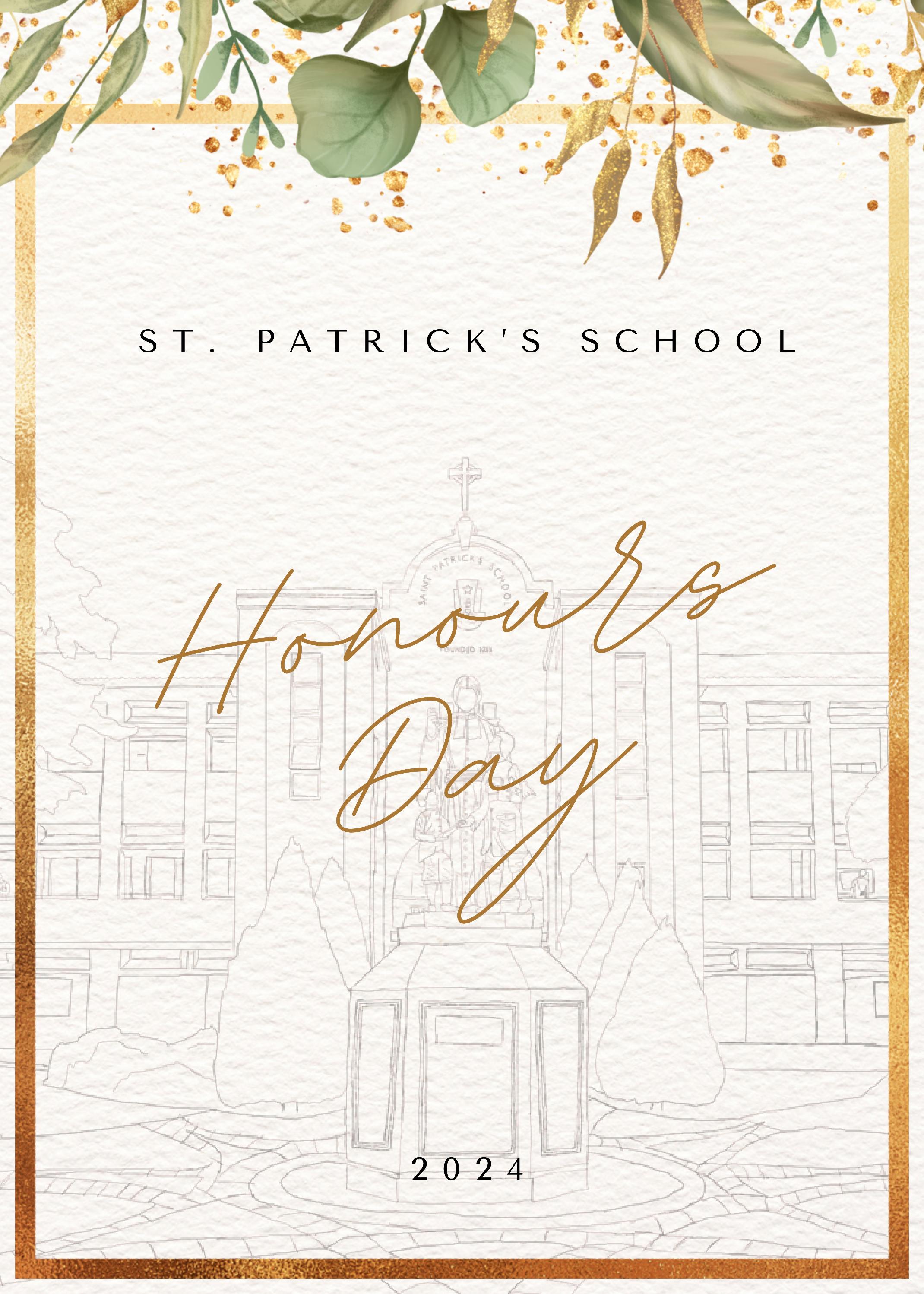 SPS Honours Day 2024 Programme Booklet by St. Patrick's School - Issuu