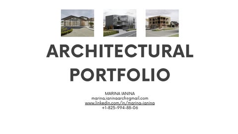 Marina_Ianina_Architectural Technologist Portfolio by MarinaIanina - Issuu