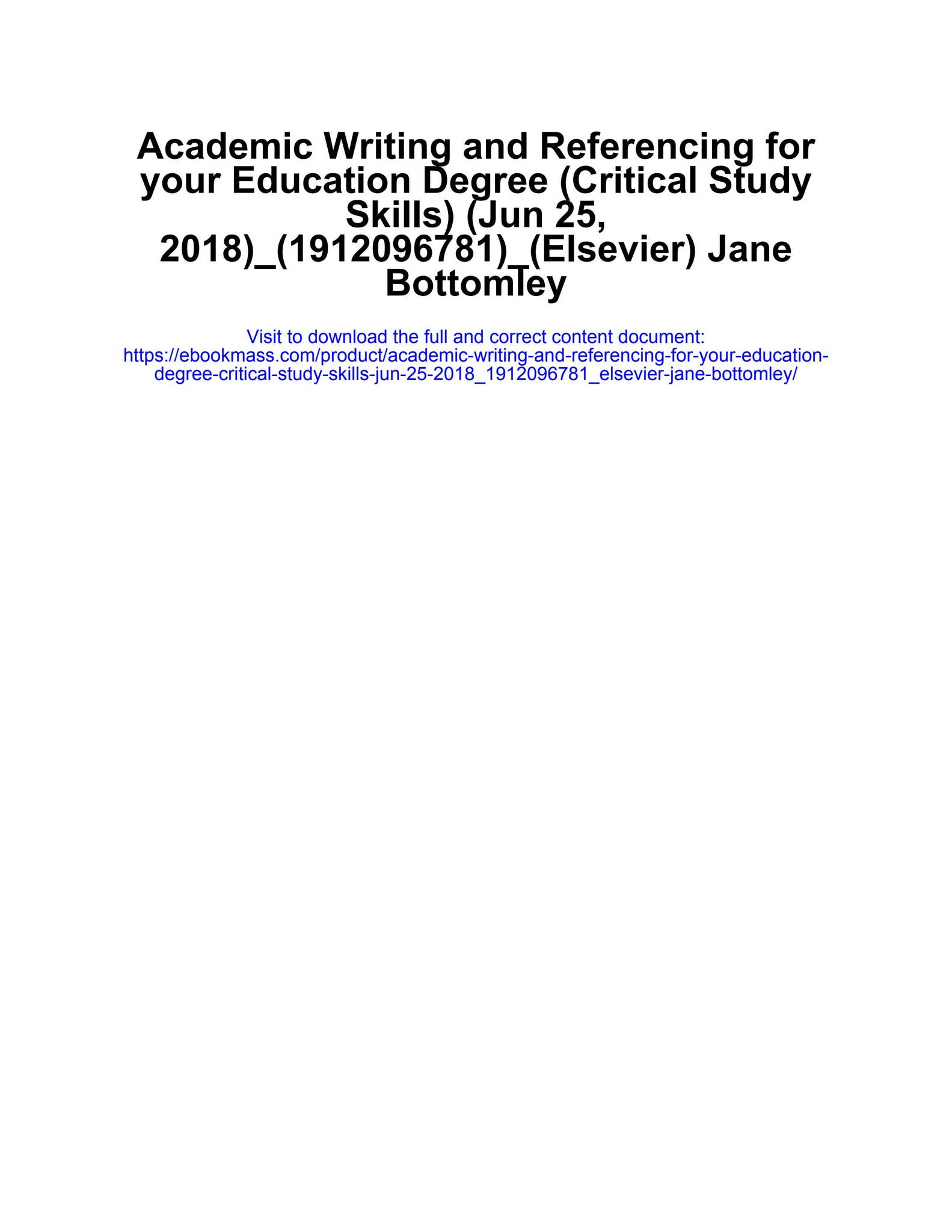 Academic writing and referencing for your education degree critical ...