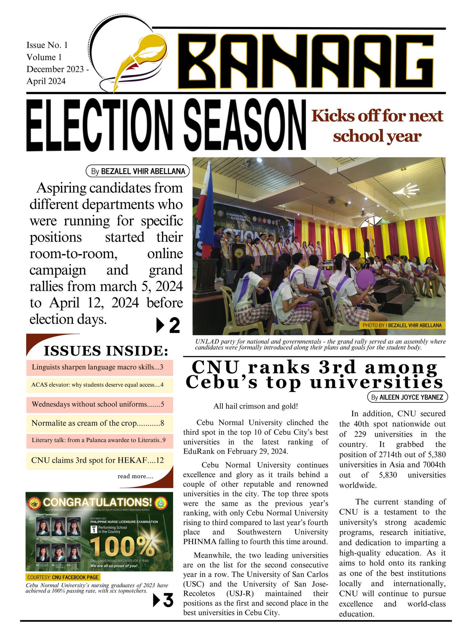 GROUP 3 (BANAAG) - CAMPUS PAPER by Shaika Mariel Monte - Issuu