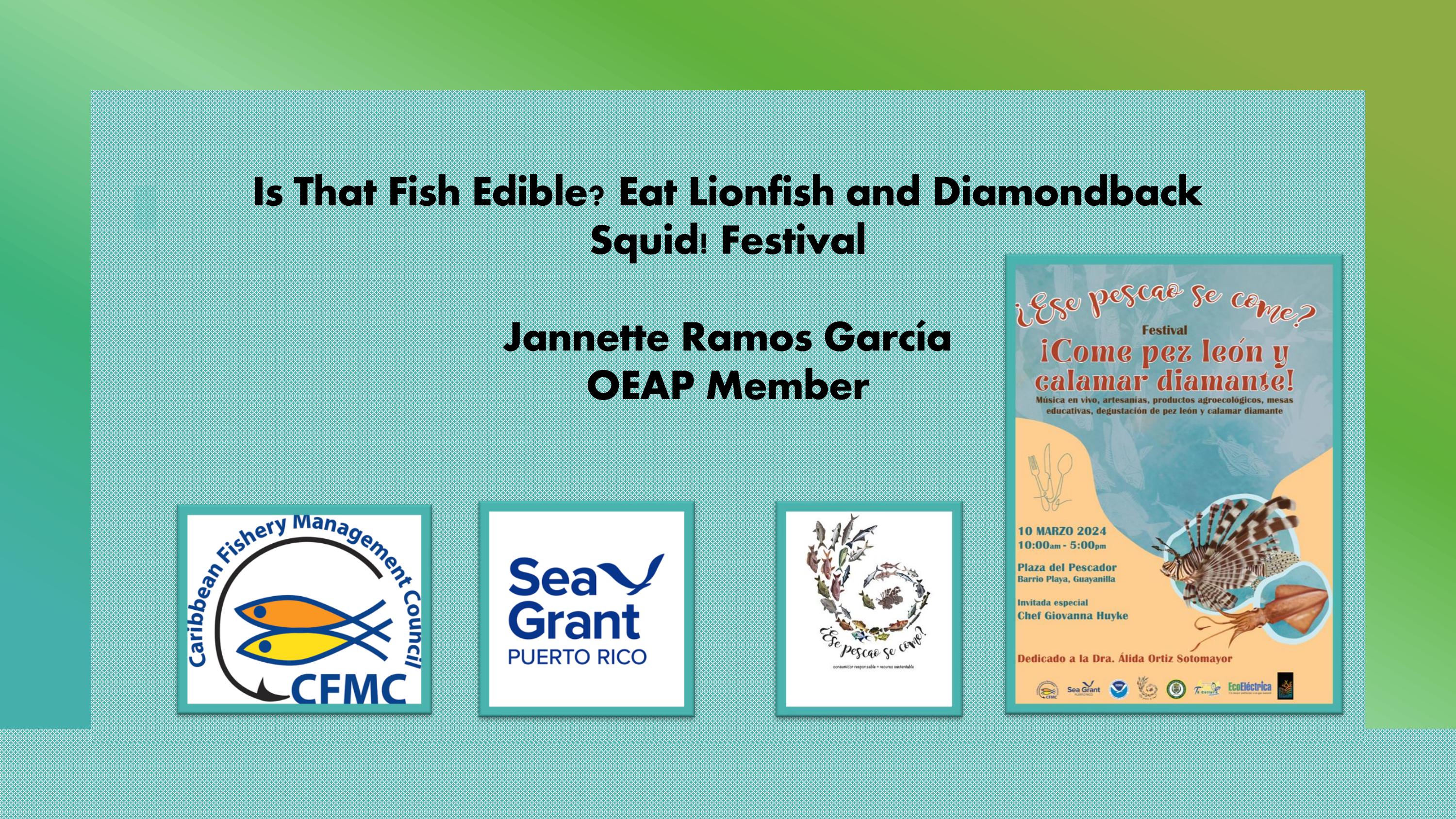 Is that Fish Edible? Eat Lionfish and Diamondback Squid Festival by ...
