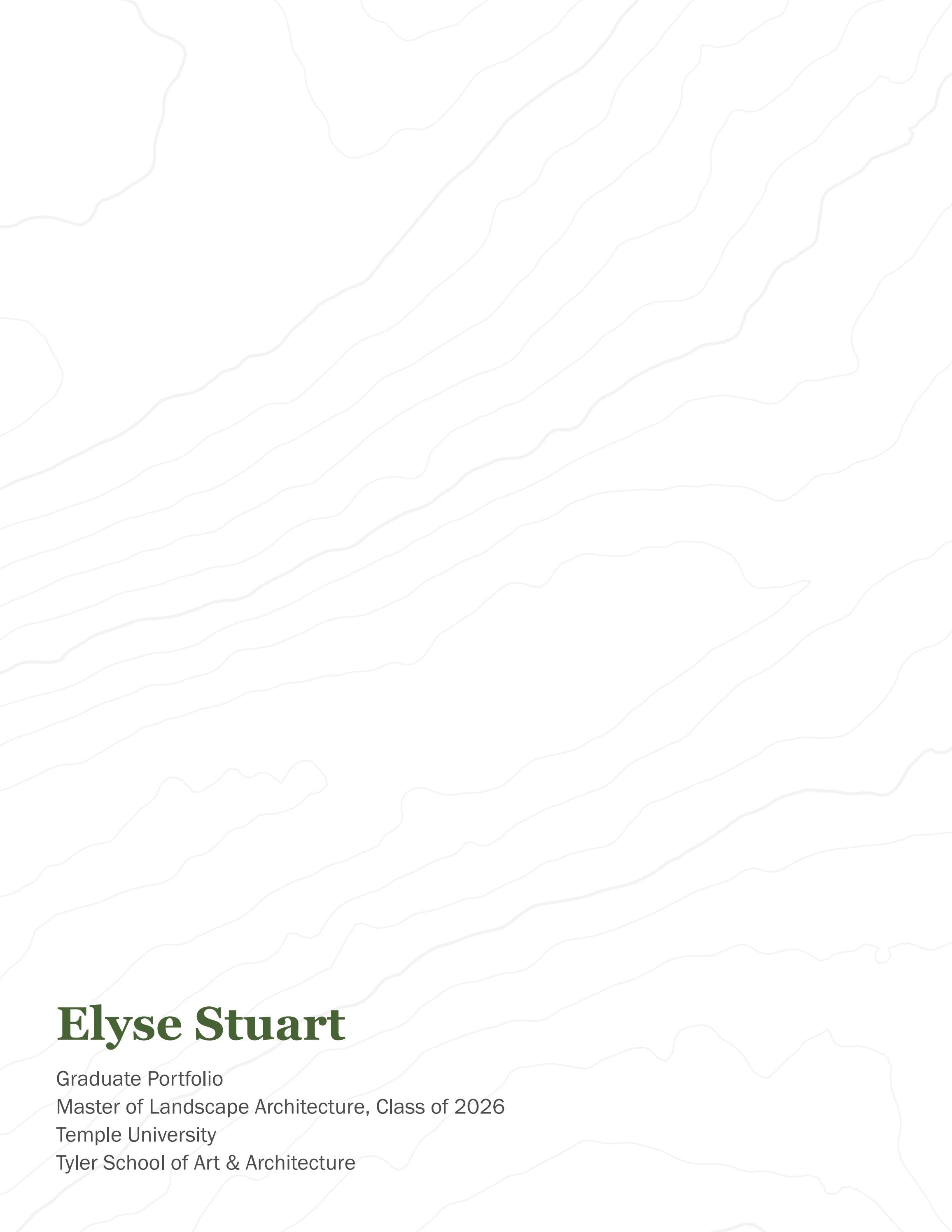 Landscape Architecture Portfolio - Elyse Stuart by elysestuart - Issuu