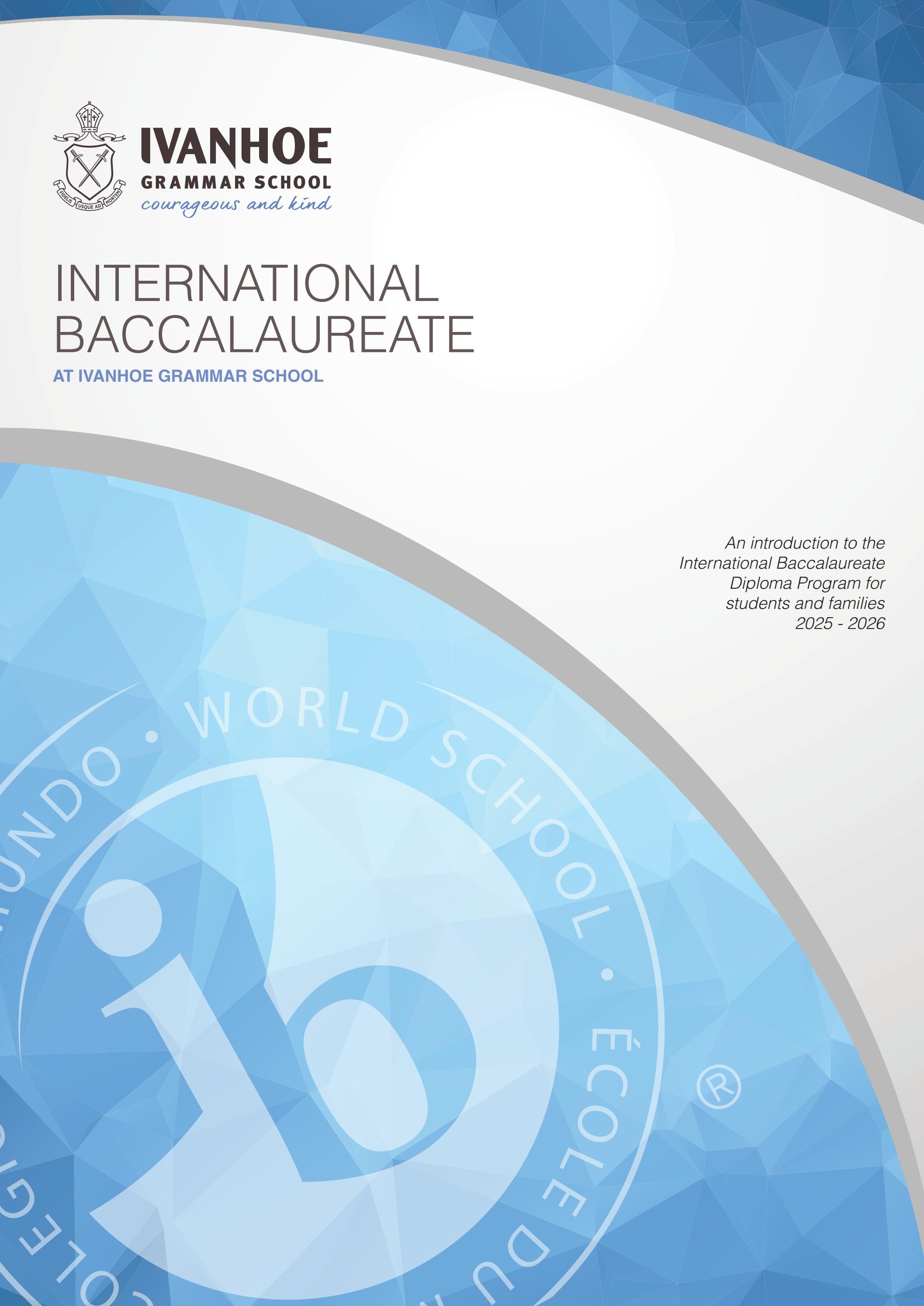 International Baccalaureate (IB) Handbook 2025-2026 by Ivanhoe Grammar ...