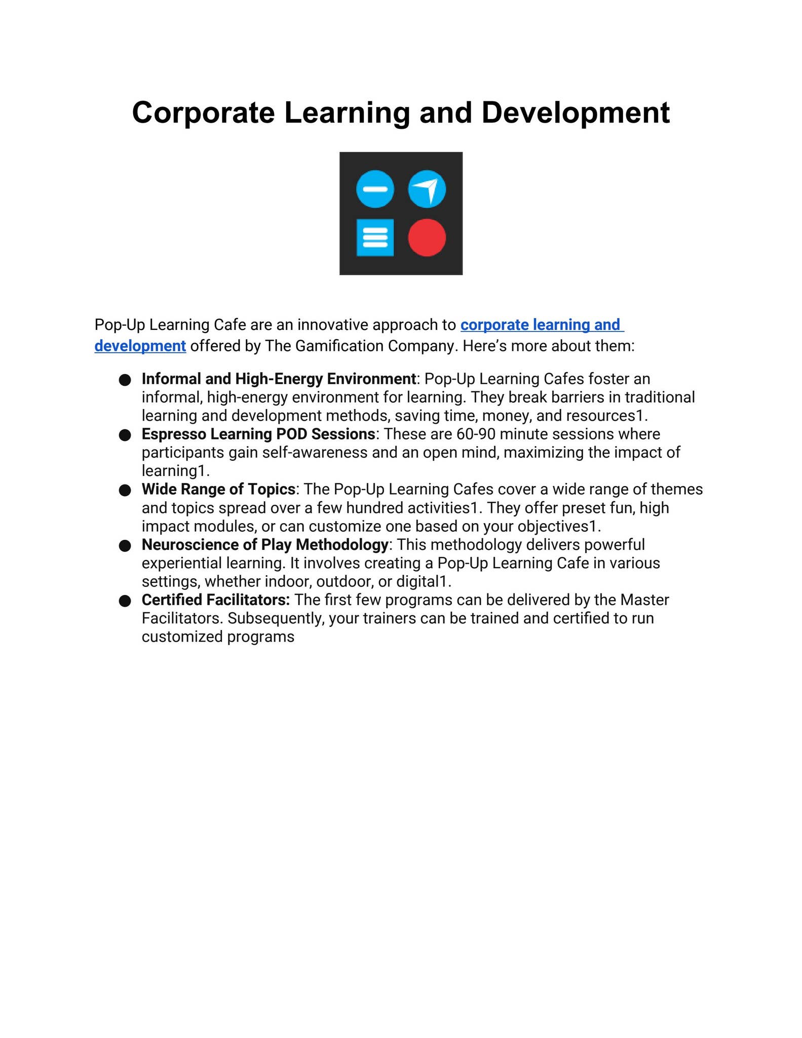 Corporate Learning and Development by The Gamification Company - Issuu