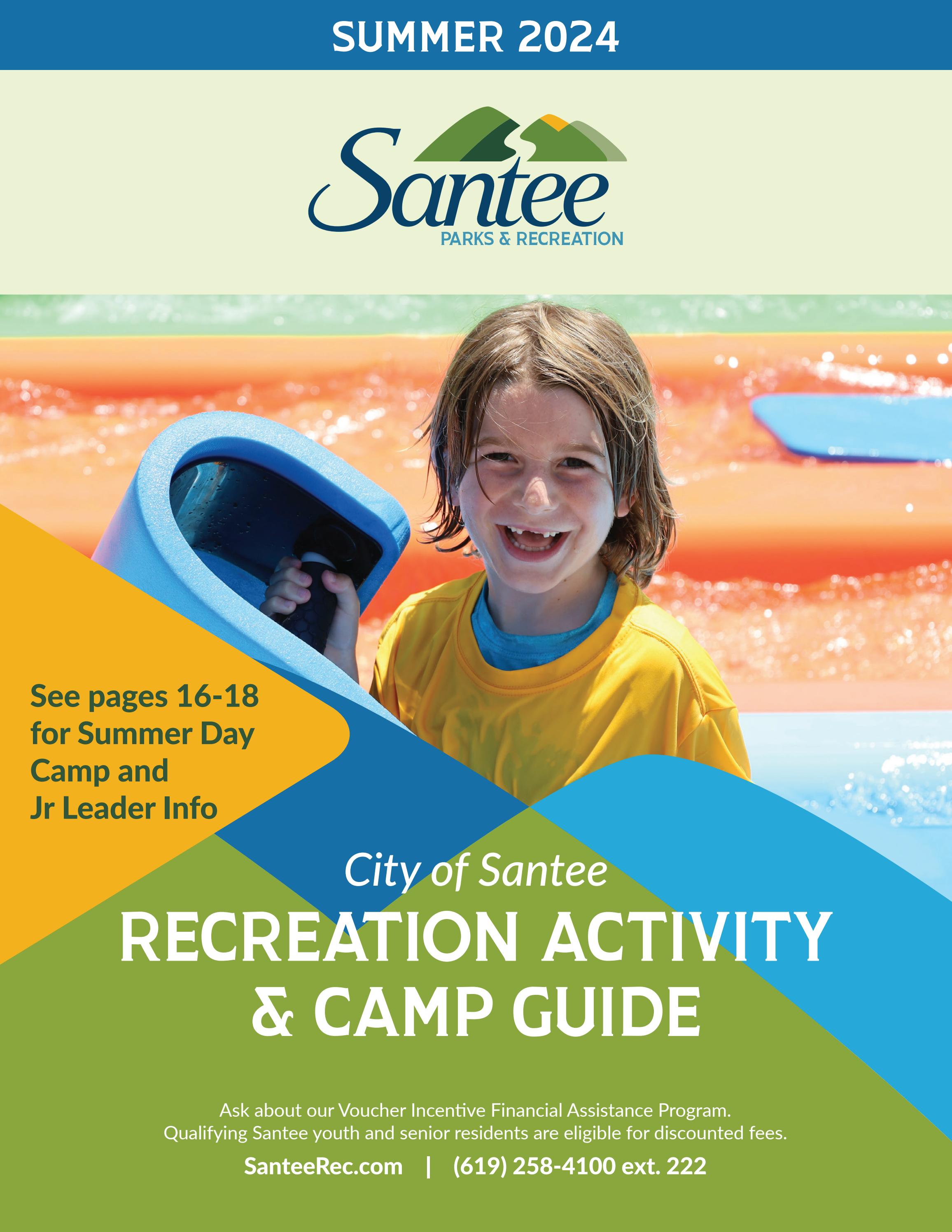 Summer 2024 Recreation Activity Guide by City of Santee Recreation ...