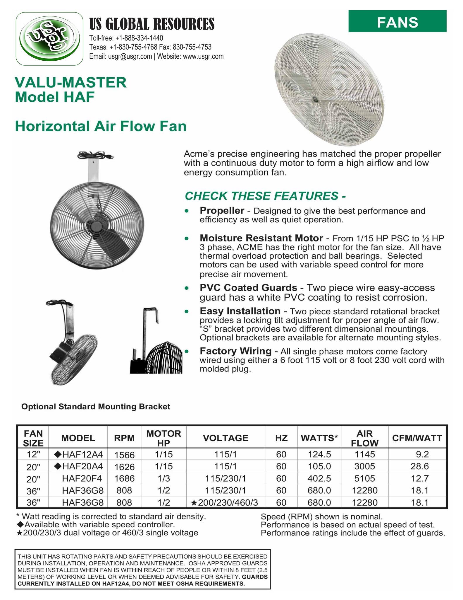 HAF Horizontal Air Flow Fan by us_global_resources - Issuu