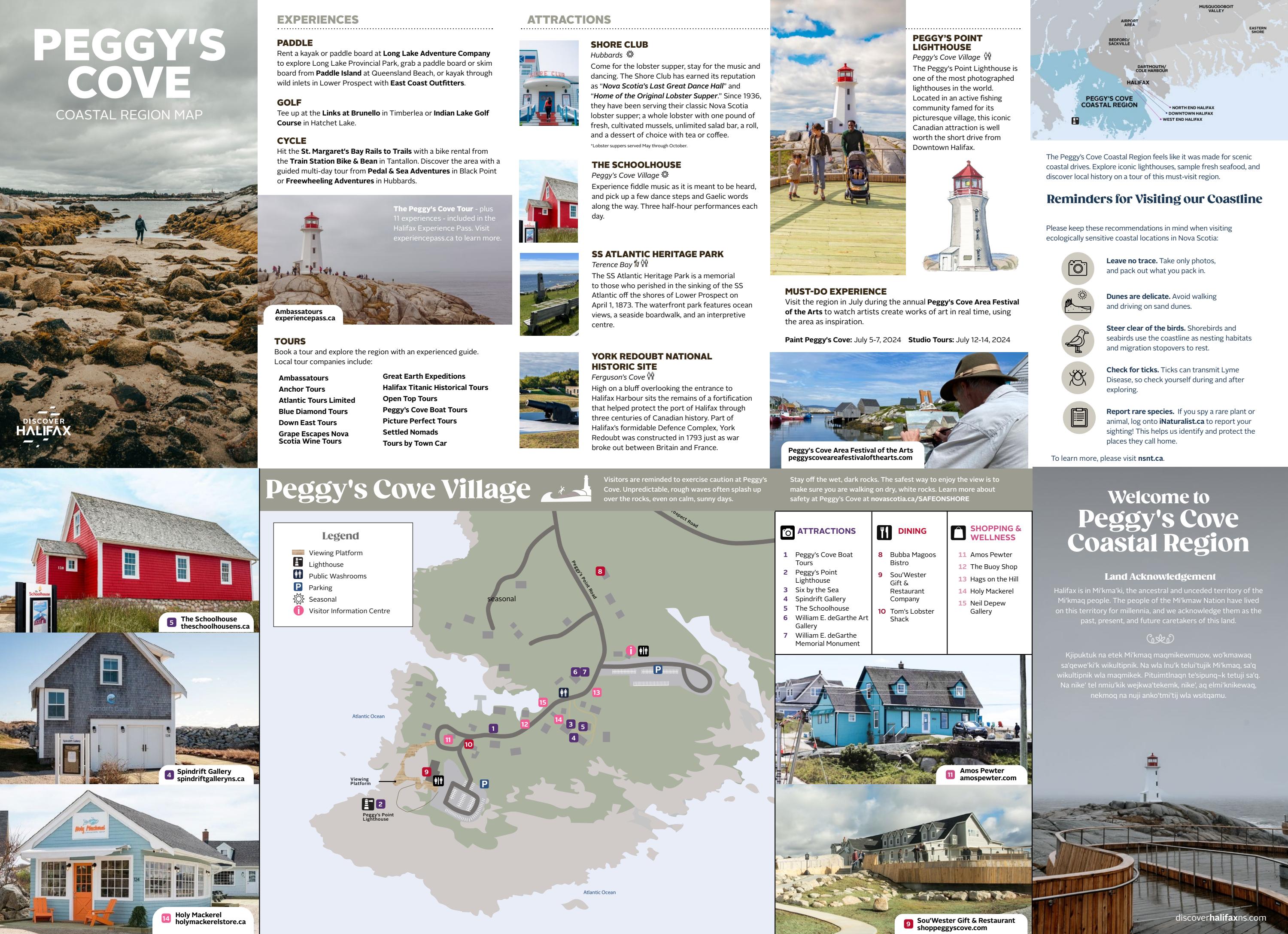 Peggy's Cove Coastal Region Map 2024 by Discover Halifax - Issuu