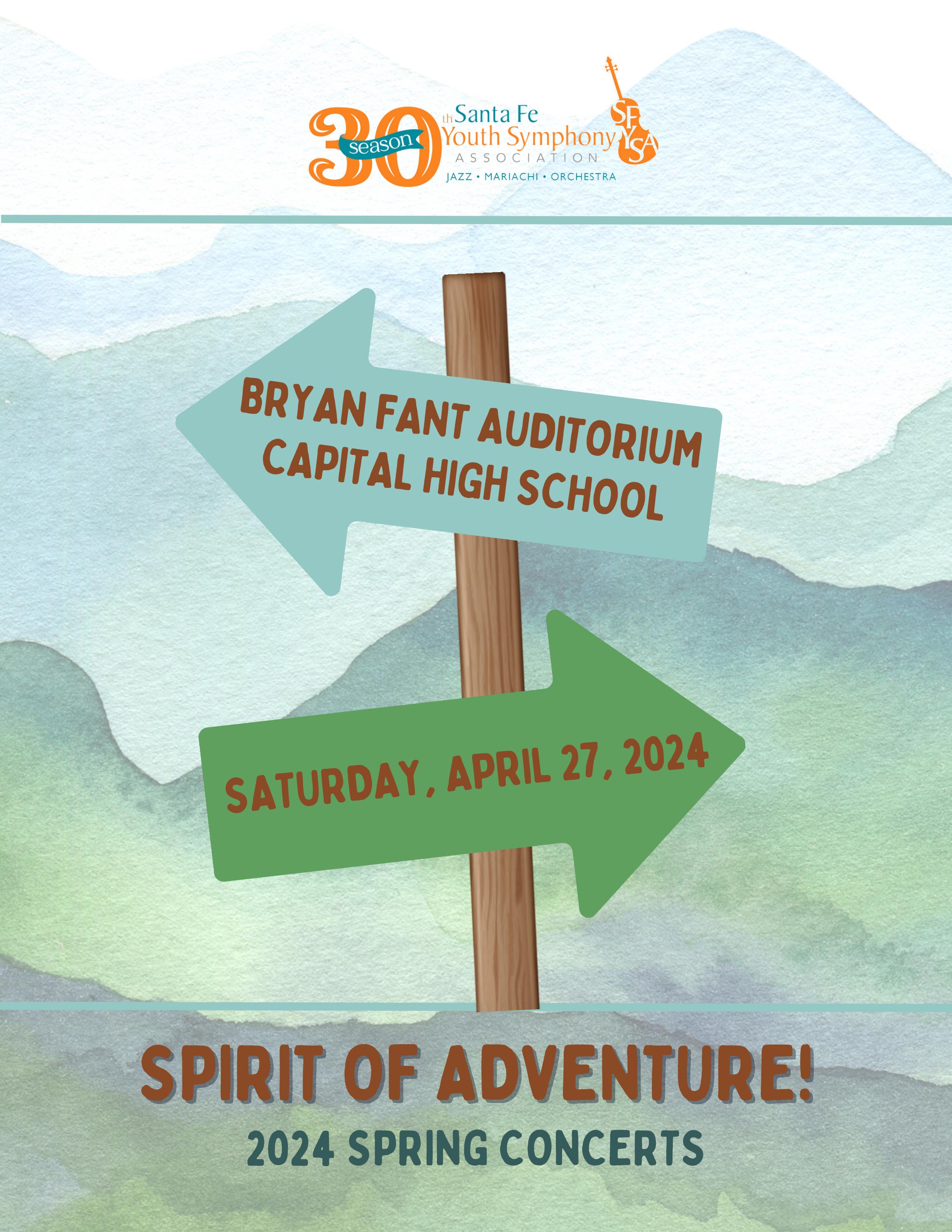 SFYSA 2024 Spring Concerts: Spirit of Adventure! by ...