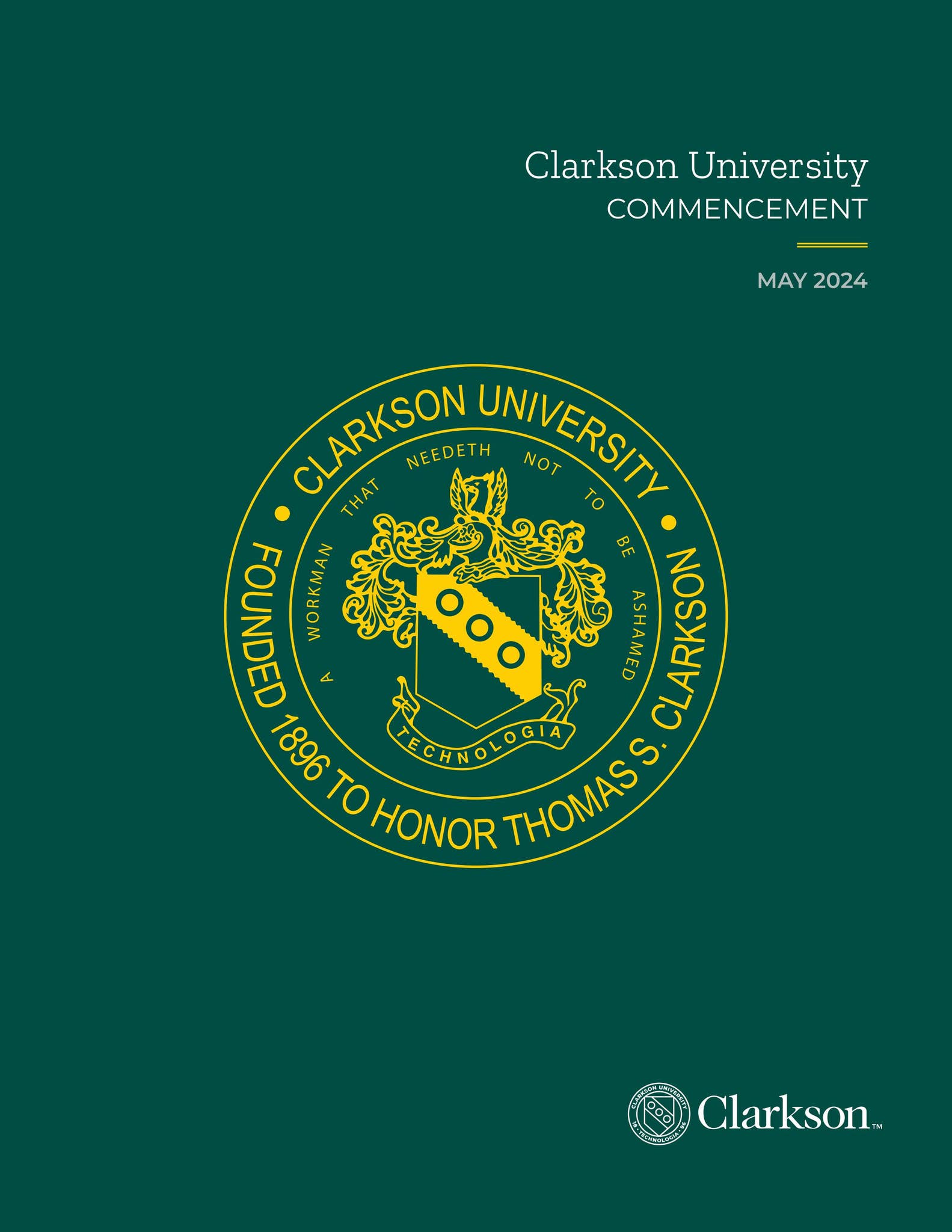 2024 Clarkson University Commencement Program by Clarkson University ...