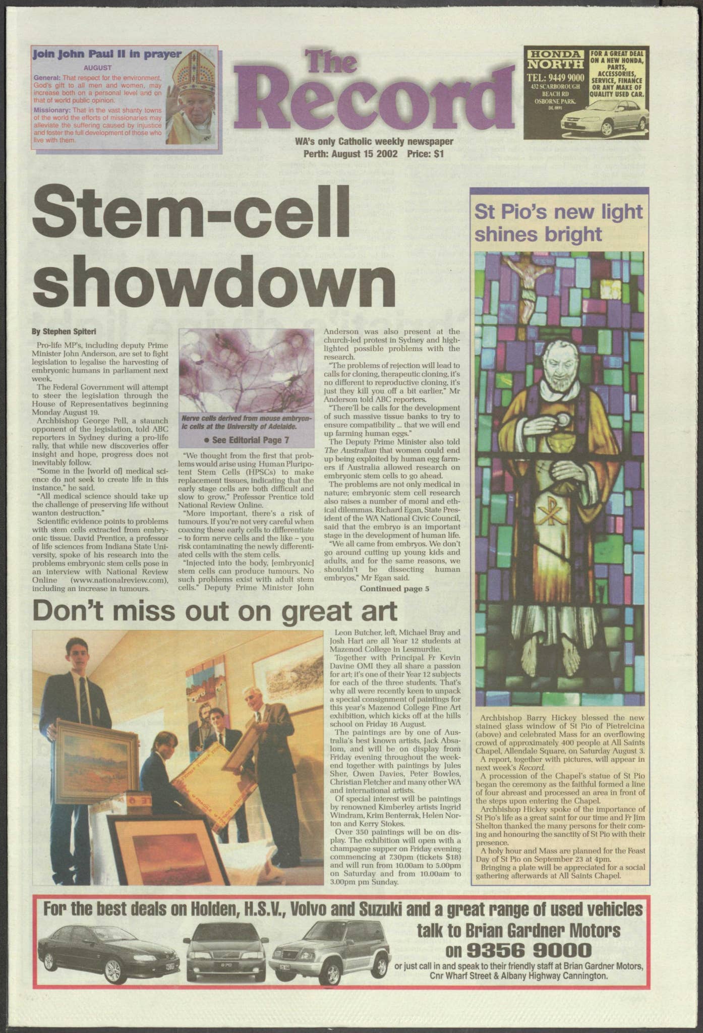 The Record Newspaper 15 August 2002 by The Record - Issuu