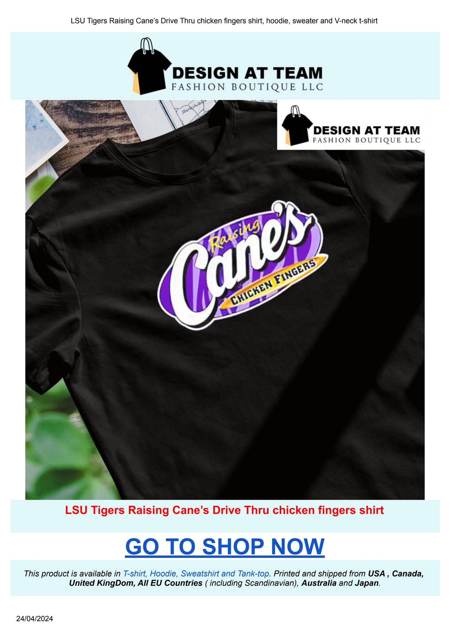 LSU Tigers Raising Cane’s Drive Thru chicken fingers shirt by Design AT ...