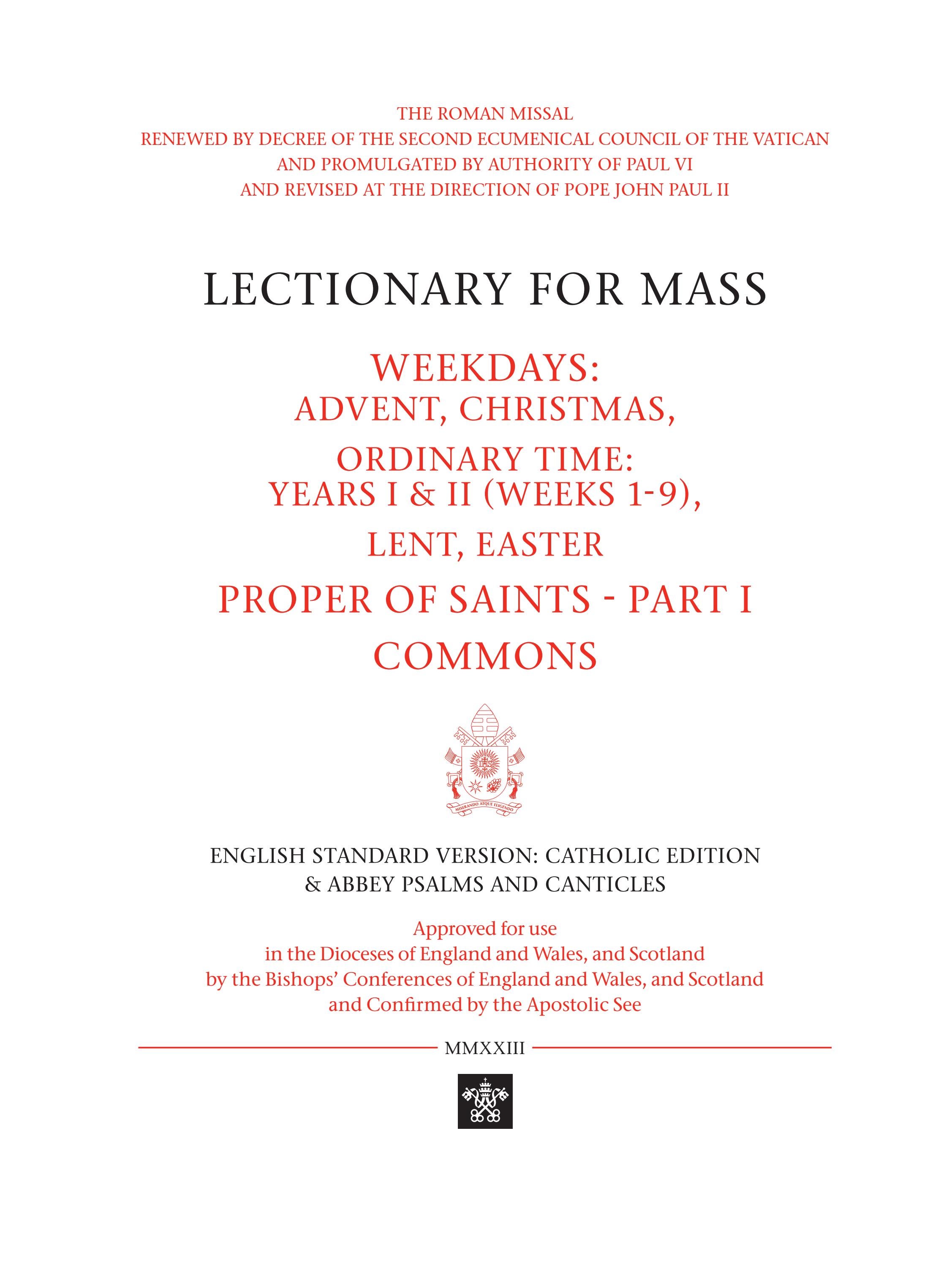 Lectionary Volume 2 Preview by Catholic Truth Society - Issuu