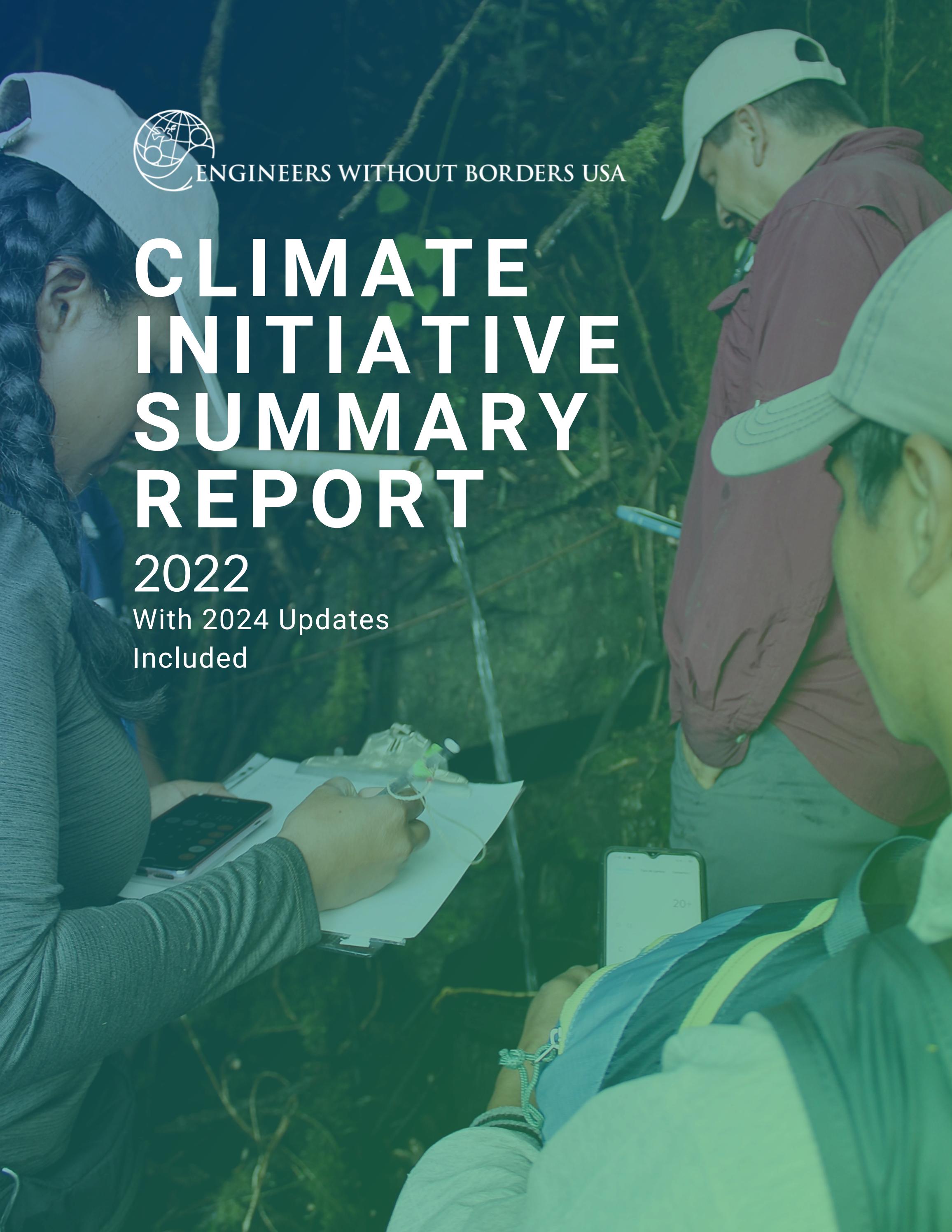 Climate Initiative Summary Report by Engineers Without Borders USA - Issuu