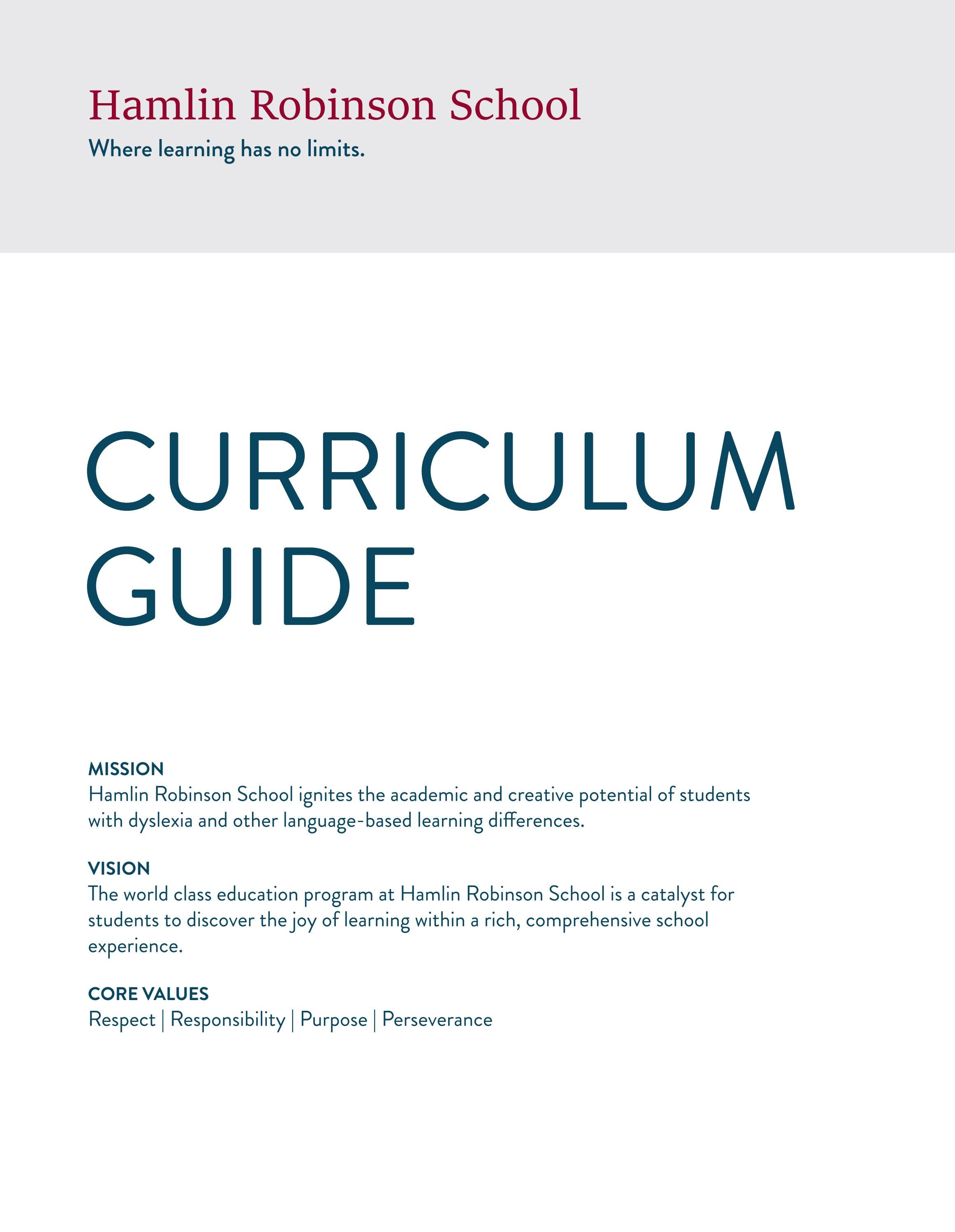 2024 Curriculum Guide by hamlinrobinsonschool - Issuu