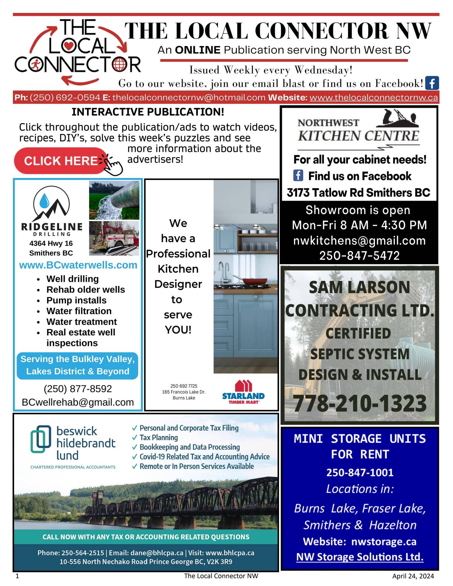 The Local Connector NW April 24, 2024 by thelocalconnectornw - Issuu