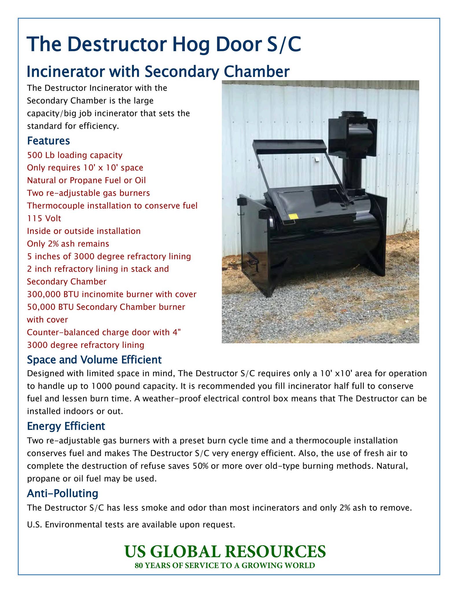 Destructor SC Incinerator by us_global_resources - Issuu