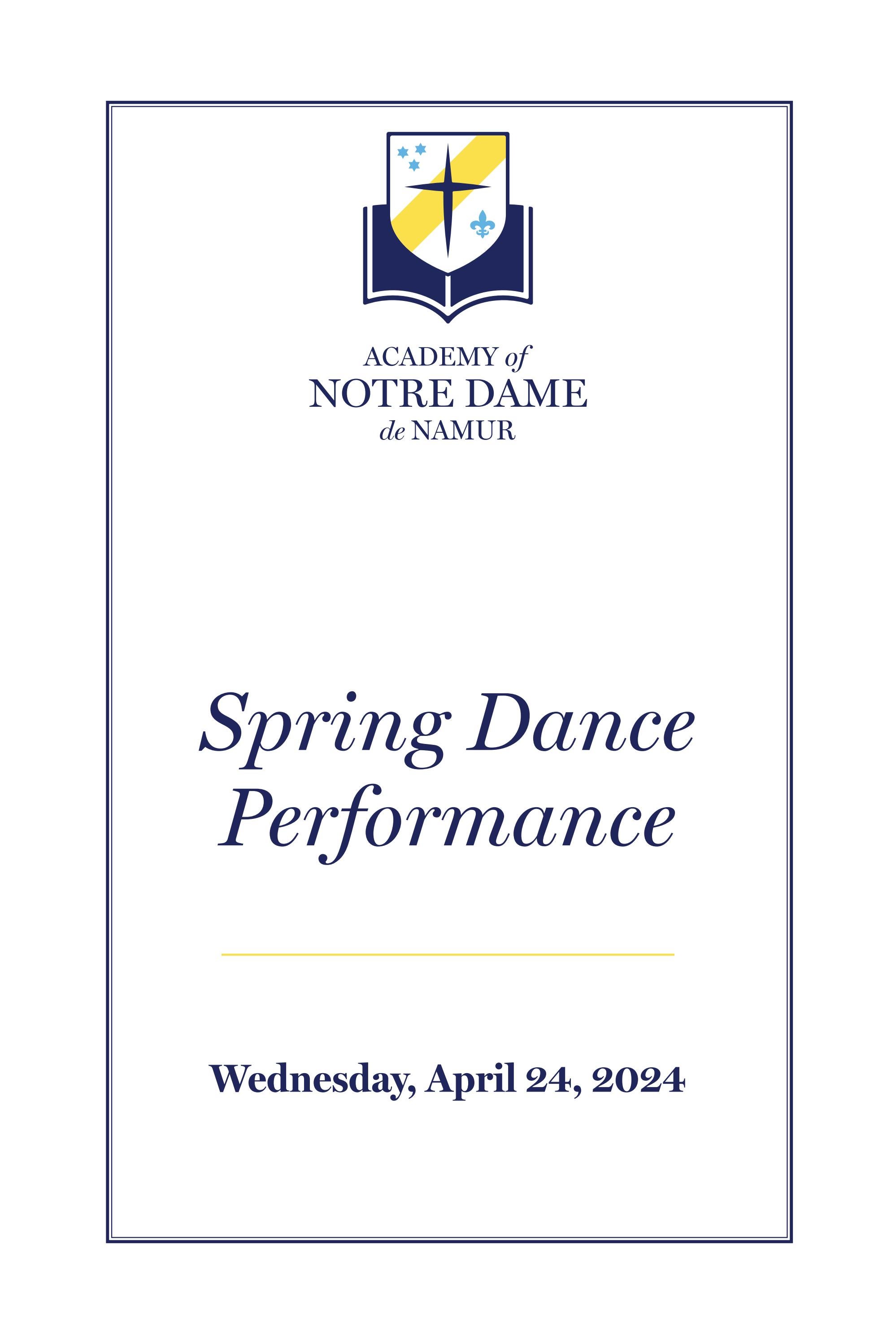 Academy of Notre Dame Spring Dance Performance Program 1 by Academy of ...