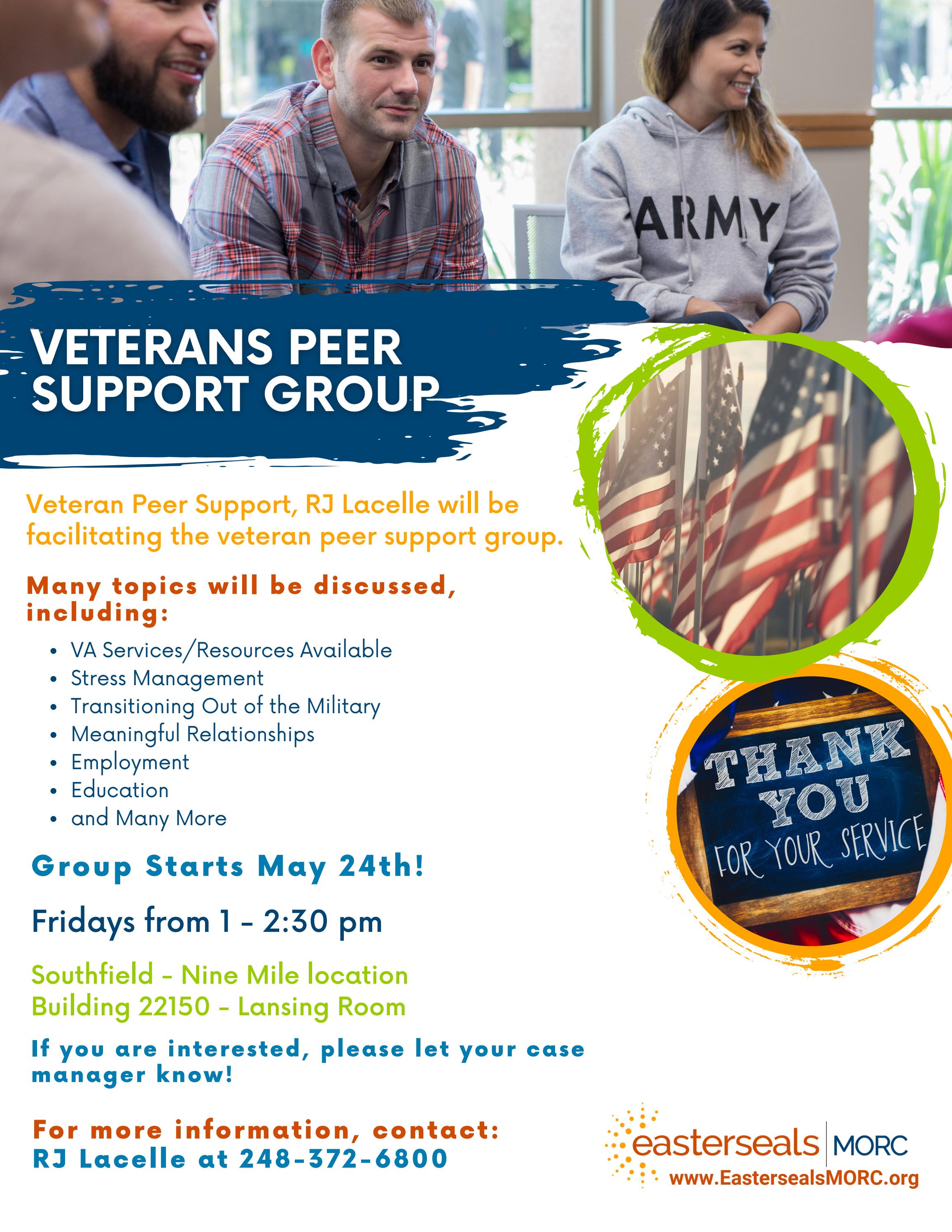 Veterans Peer Support Group by Easterseals MORC - Issuu