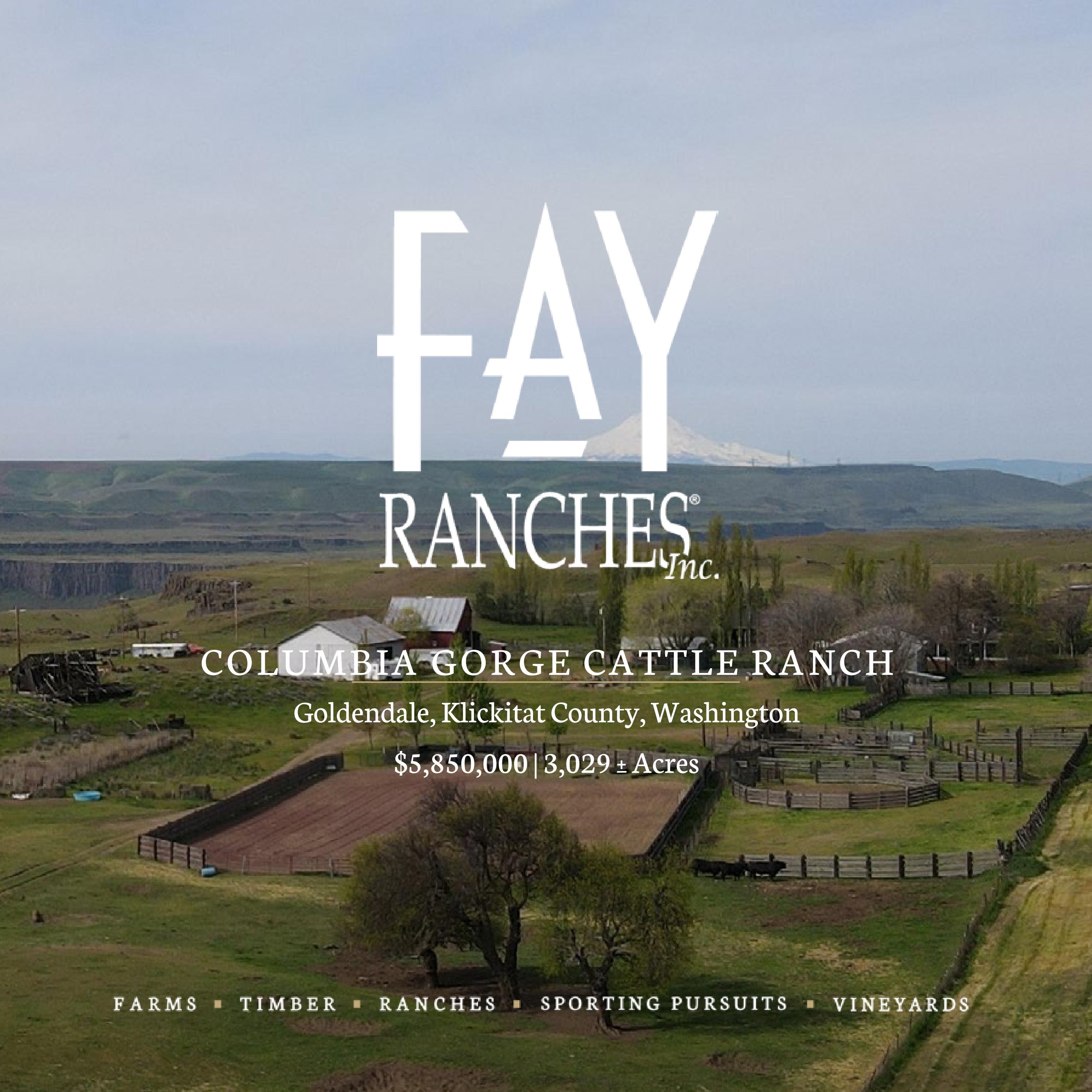 Columbia Gorge Cattle Ranch | Fay Ranches by Fay Ranches - Issuu