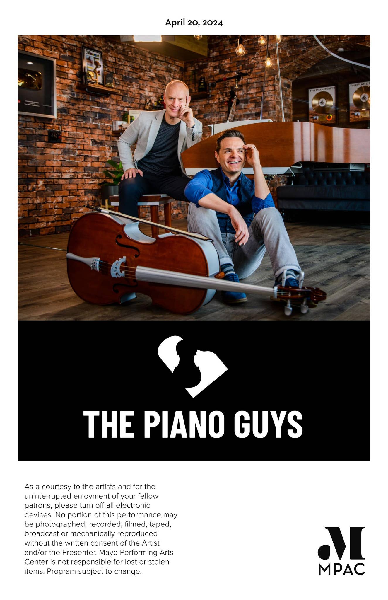 The Piano Guys by Mayo Performing Arts Center - Issuu
