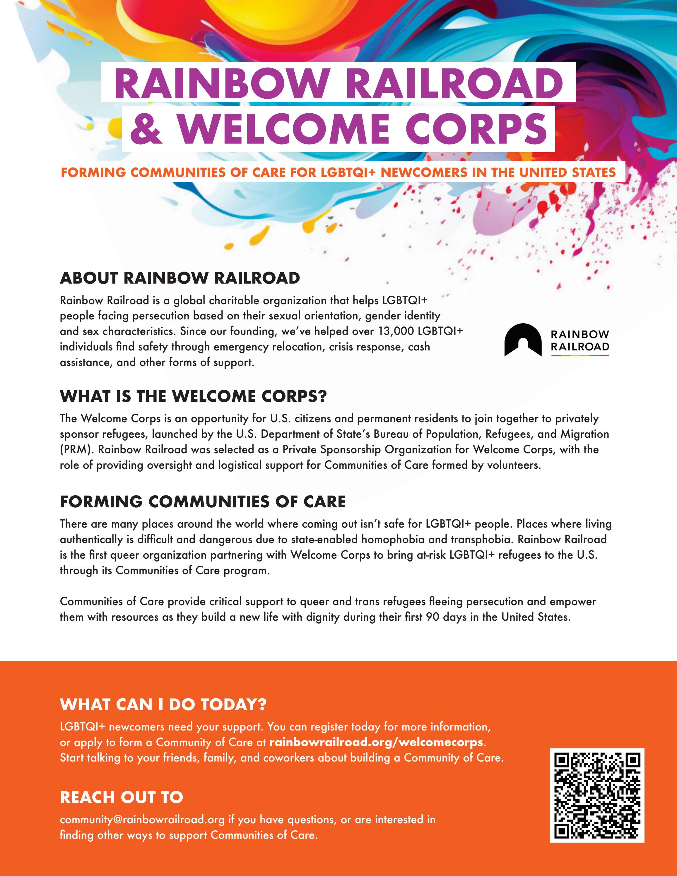 Rainbow Railroad and Welcome Corps by rainbow_railroad - Issuu