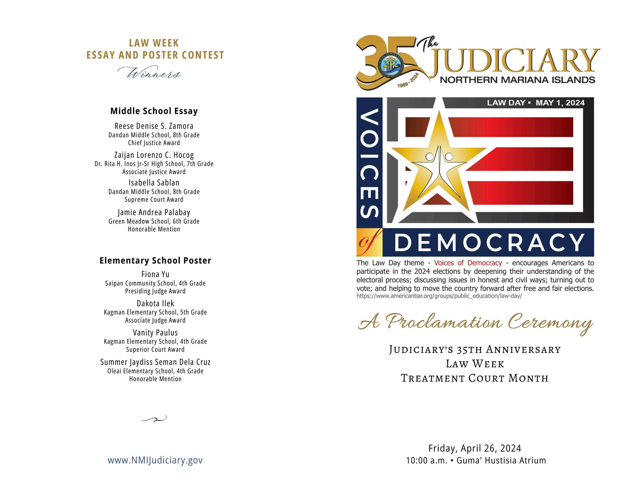 2024 Proclamation Ceremony Program by Commonwealth Judiciary - Issuu