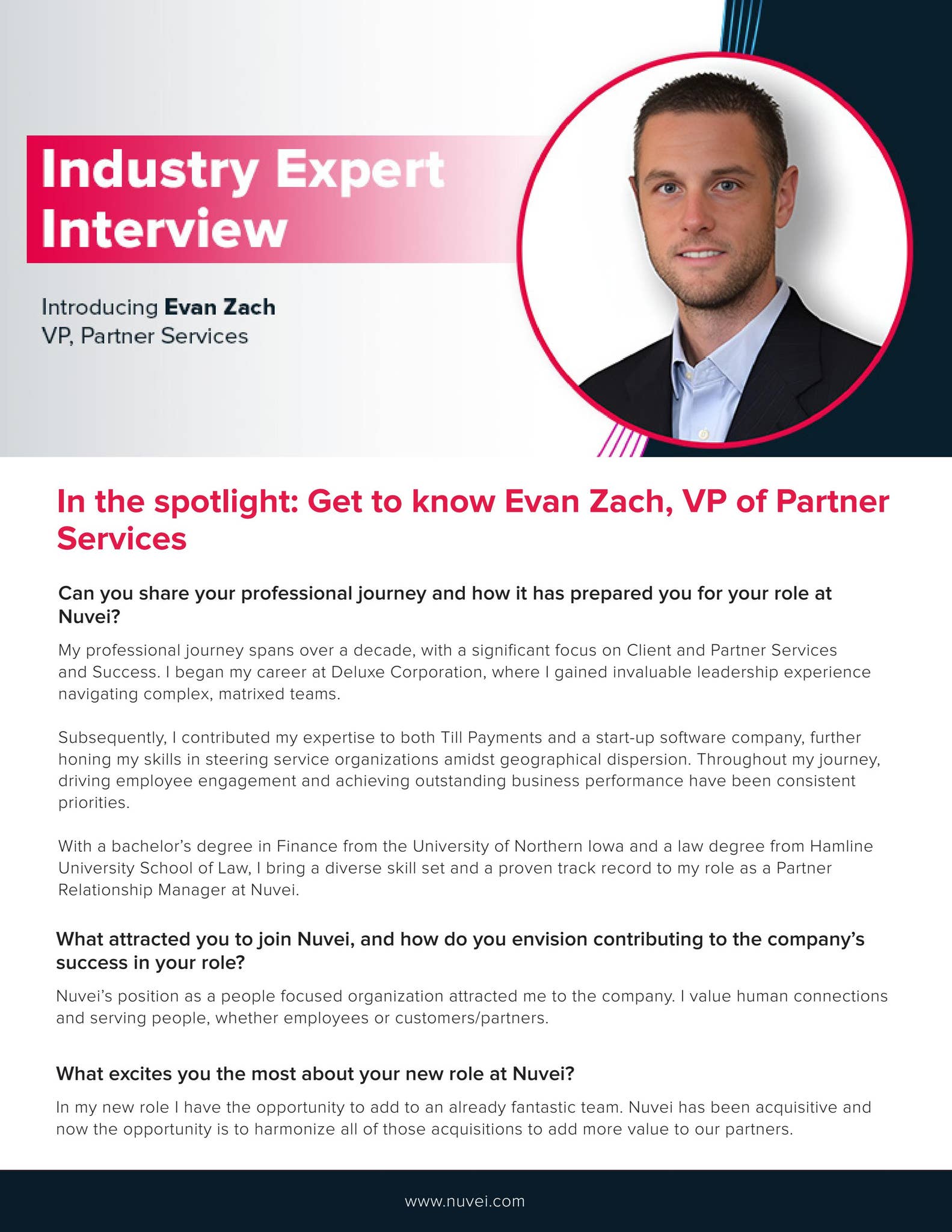 Get to know Evan Zach, VP of Partner Services by Nuvei - Issuu