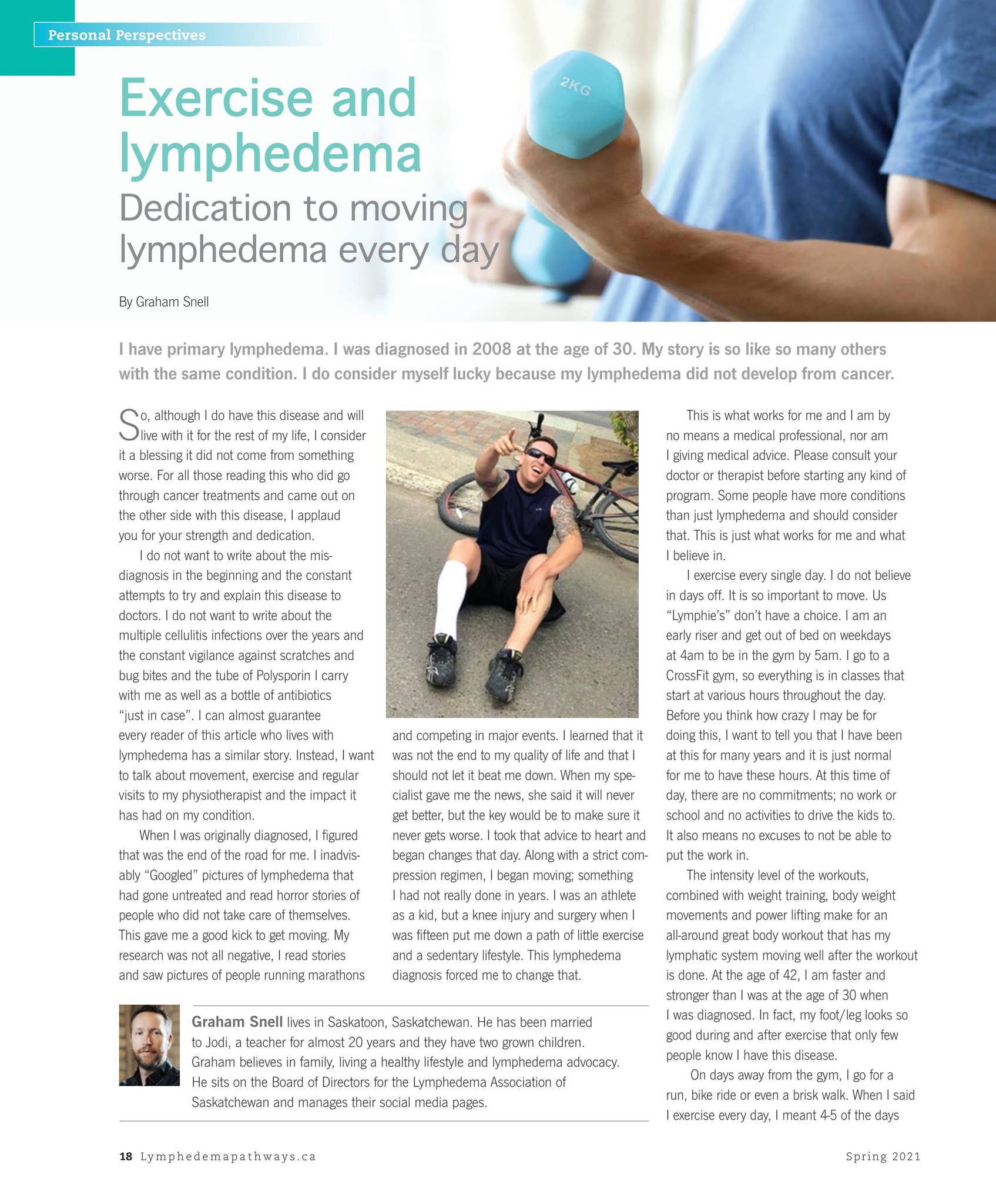 Exercise and lymphedema. Dedication to moving lymphedema every day. G, Snell. Spring 2021. by ...