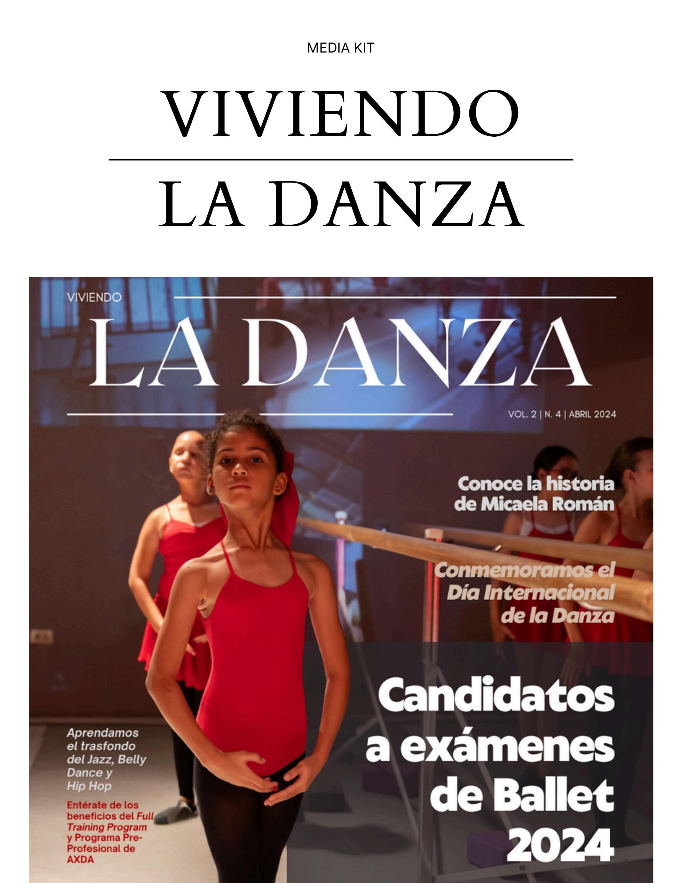 Viviendo la Danza Media Kit by AXDA | Viviendo la Danza - Issuu