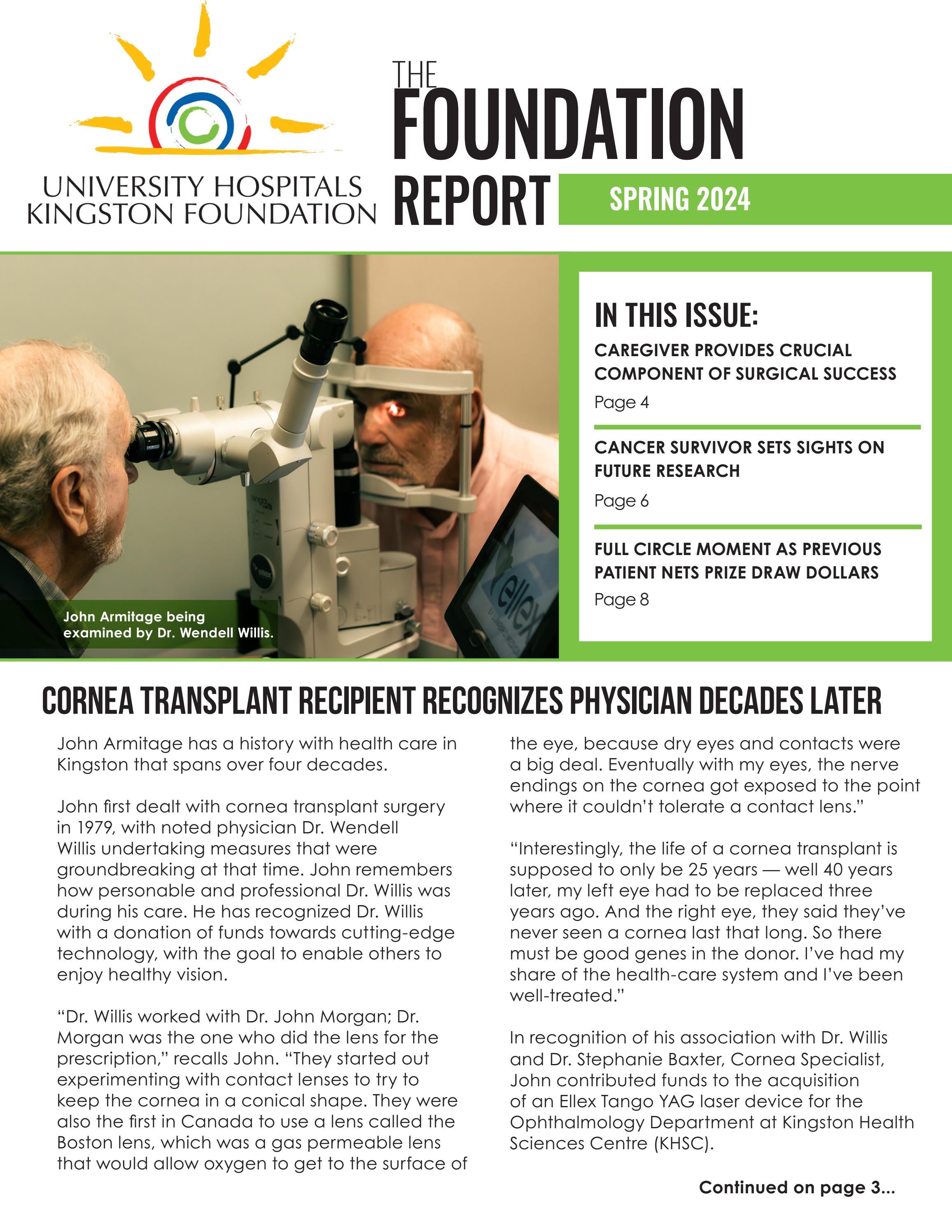 Spring Foundation Report 2024 by University Hospitals Kingston ...