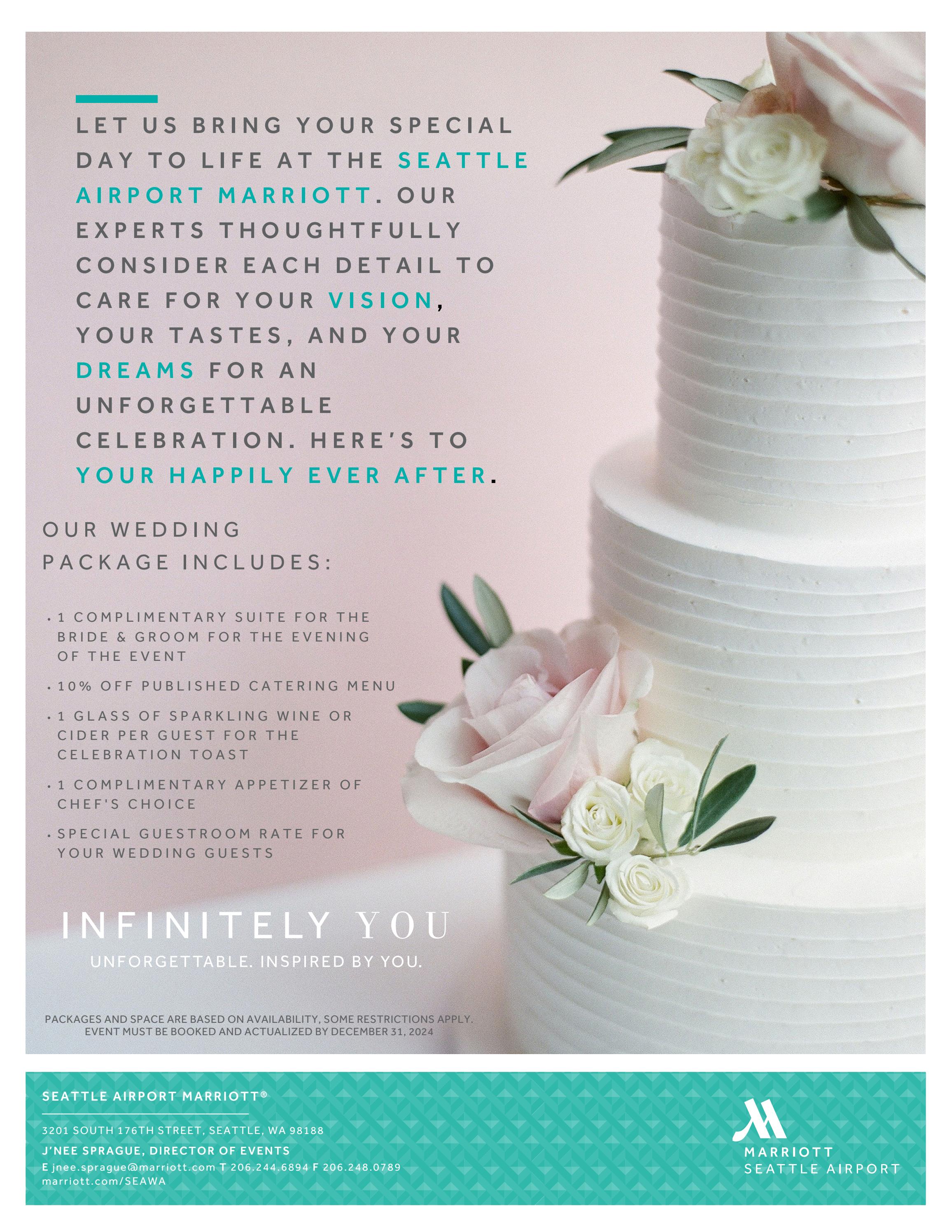 Seattle Airport Marriott Weddings Promotion by spirehospitality - Issuu