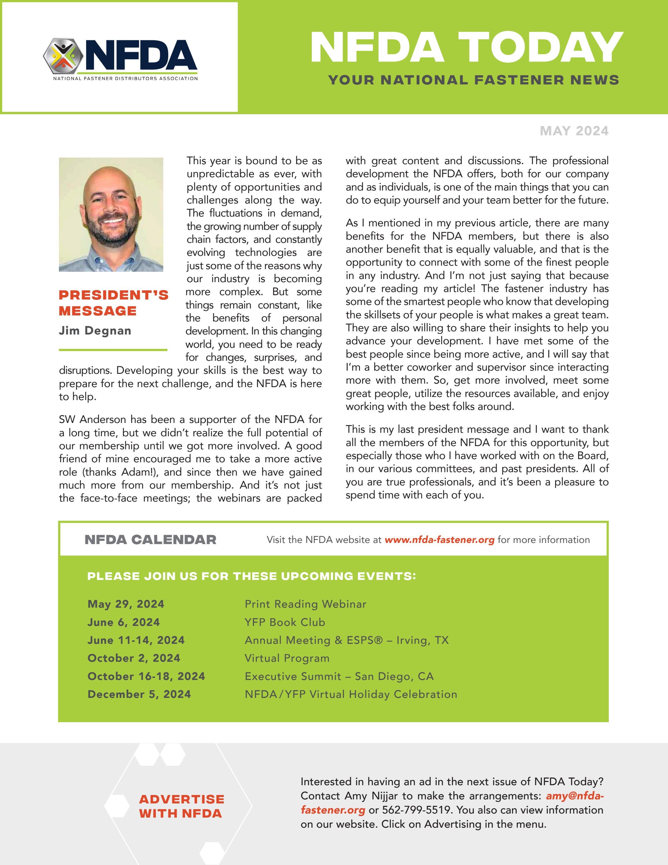 May 2024 NFDA Today by National Fastener Distributors Association - Issuu