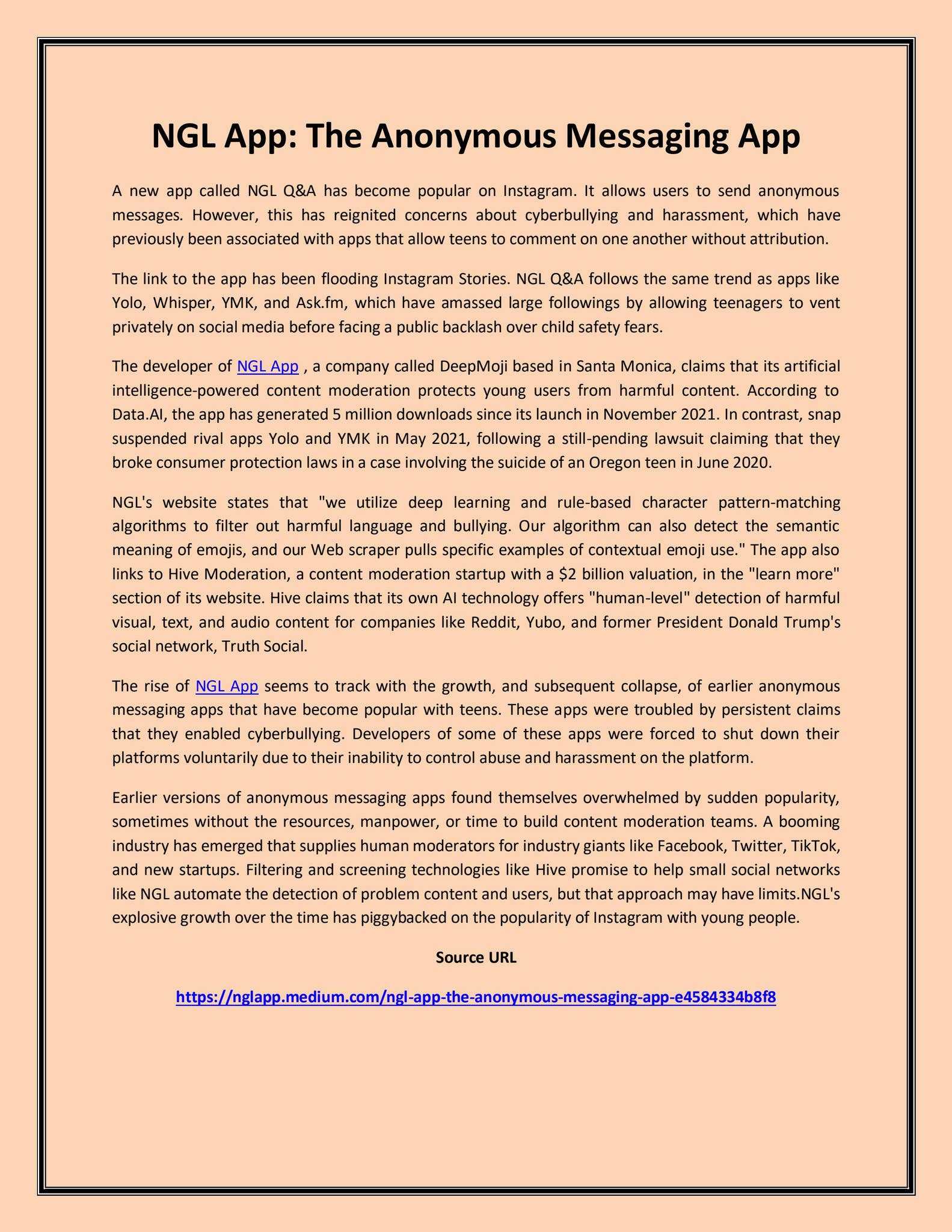 NGL App: The Anonymous Messaging App by NGLApp - Issuu