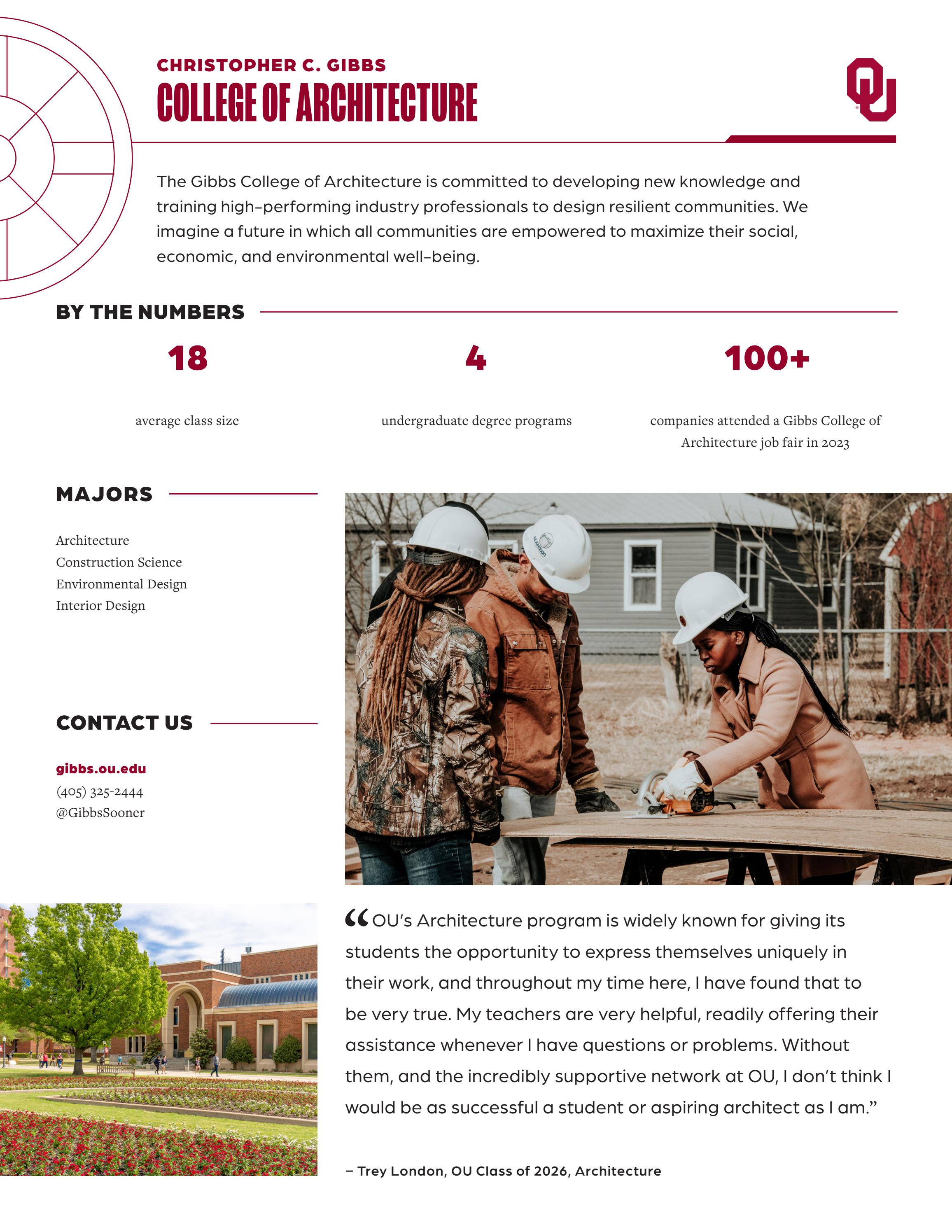 OU Christopher C. Gibbs College of Architecture - Top Five by The University of Oklahoma - Issuu