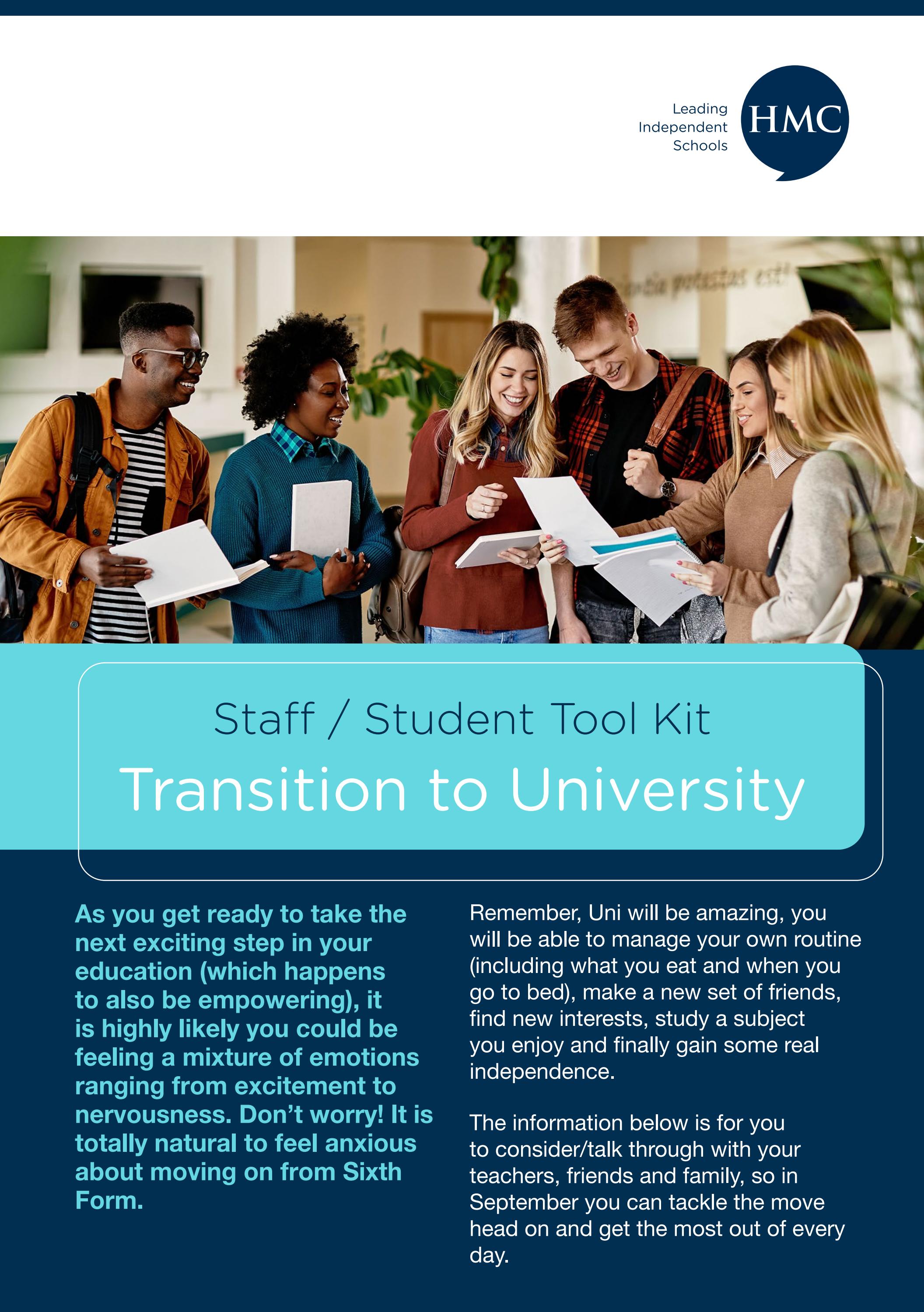 HMC Transition to University Tool Kit by Emanuel School - Issuu