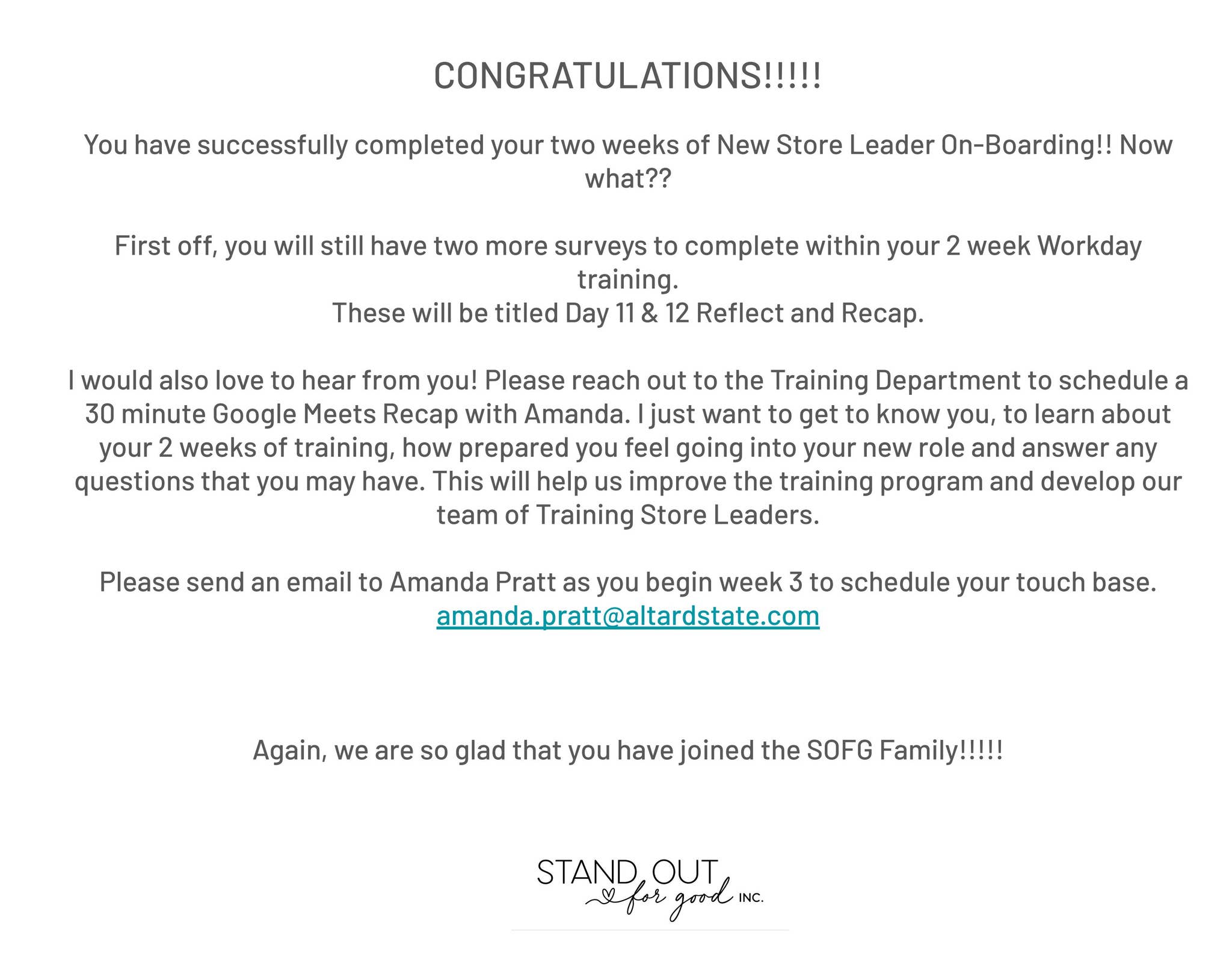 Day 10 Wrap Up by standoutforgoodinc - Issuu
