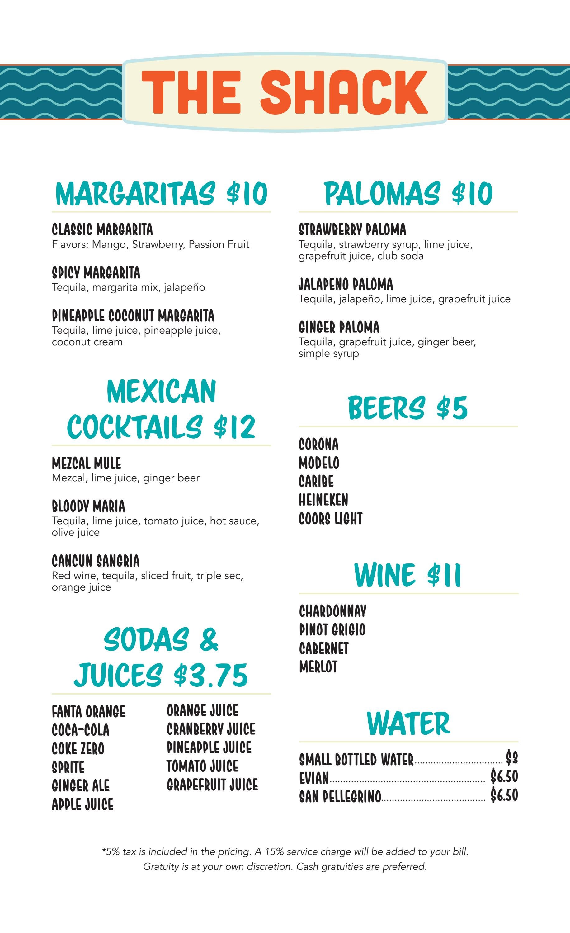 The Shack - Drinks Menu by Divi Resorts - Issuu