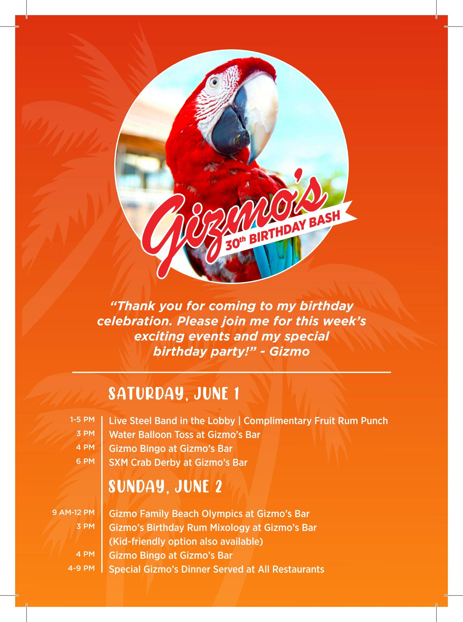 Gizmo Week Activity Schedule by Divi Resorts - Issuu