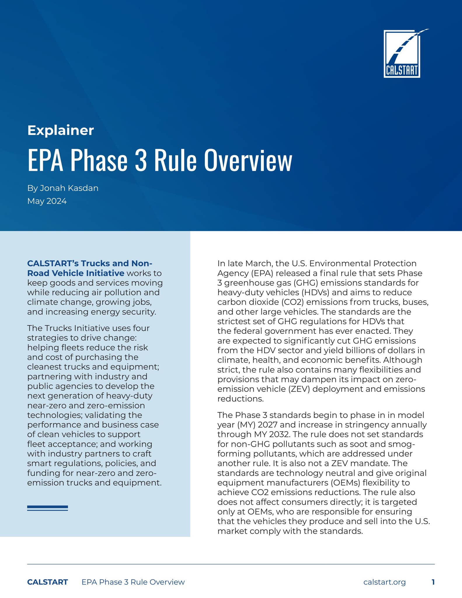 EPA Phase 3 Rule Overview by CALSTART - Issuu