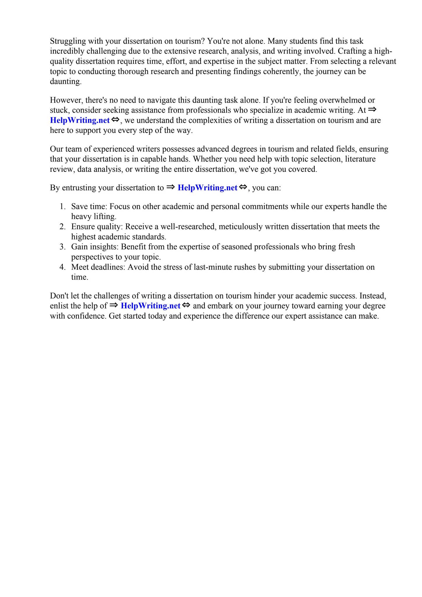 Dissertation Tourism Examples by Jaime Williams - Issuu