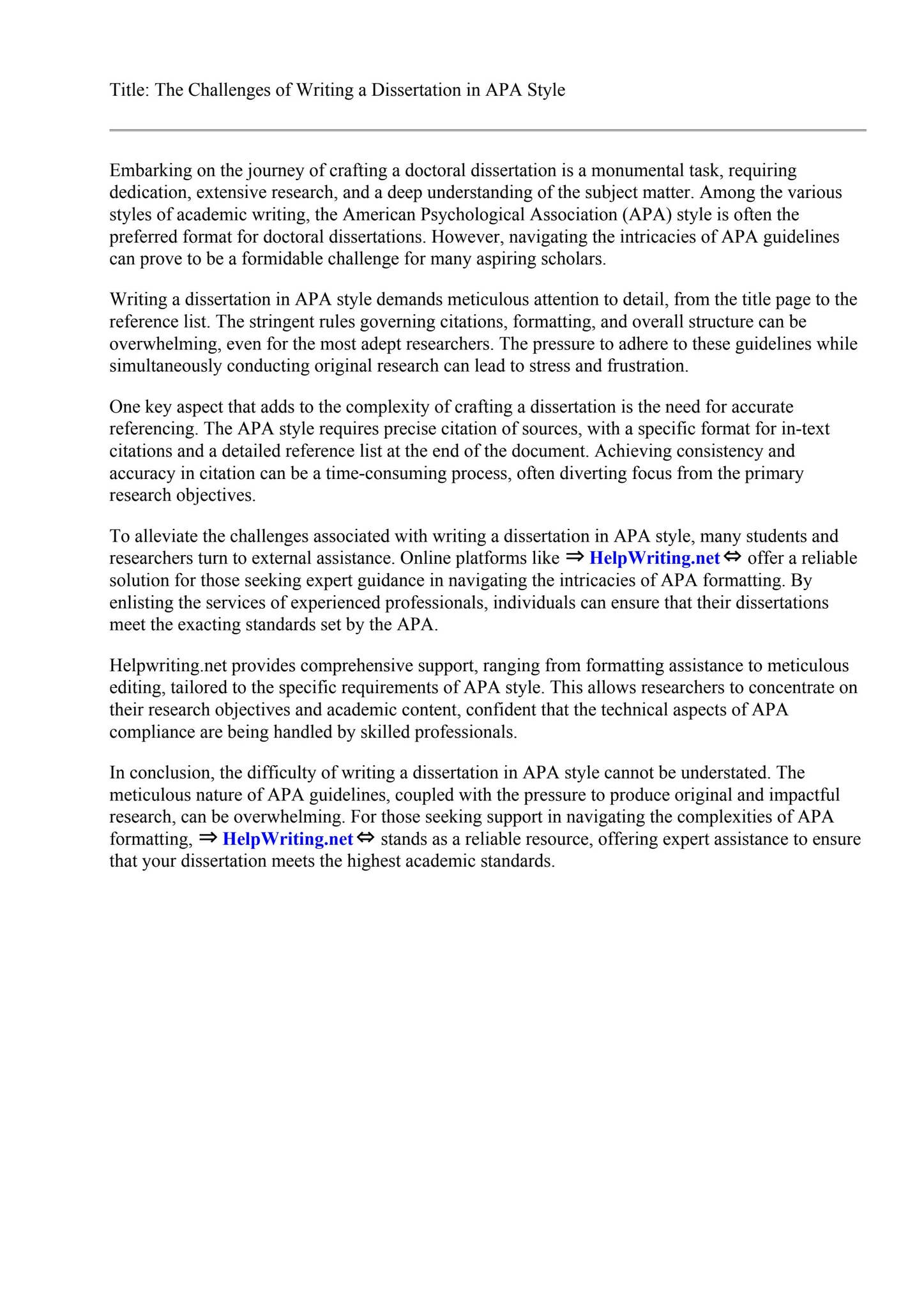 Reference Doctoral Dissertation Apa by Jillian Ellis - Issuu