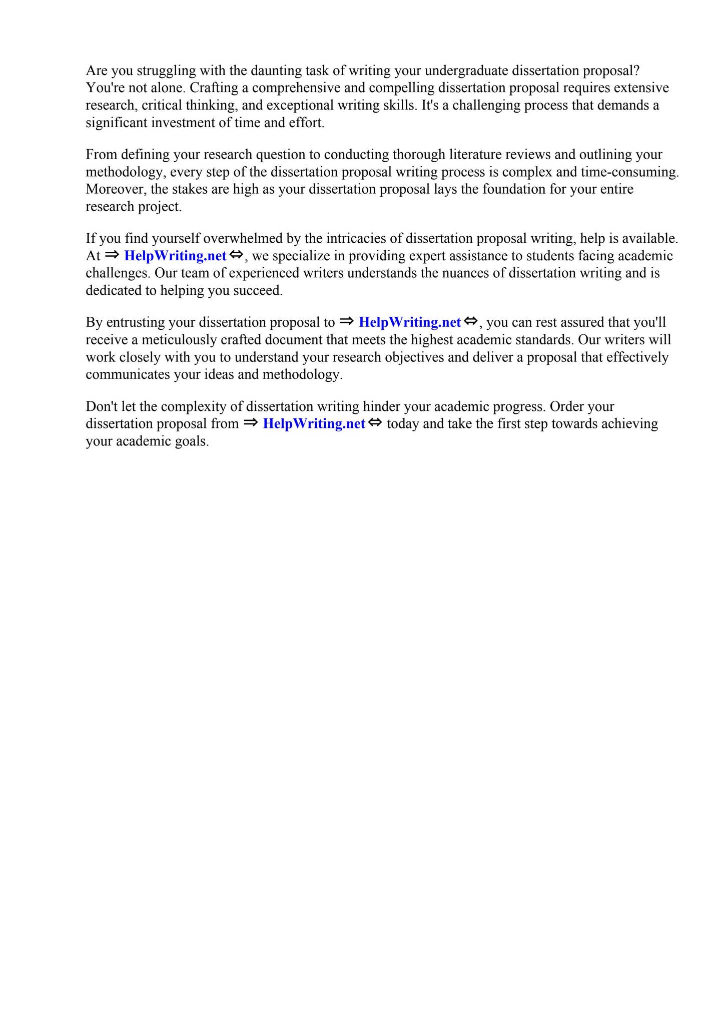 Example Of Undergraduate Dissertation Proposal by Laura Williams - Issuu