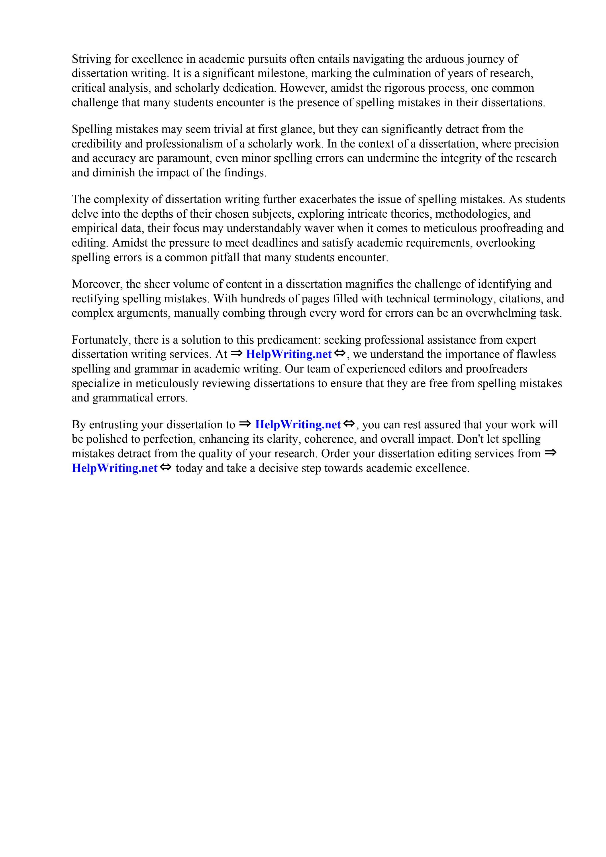 Dissertation Spelling Mistakes By Amanda Lee Issuu
