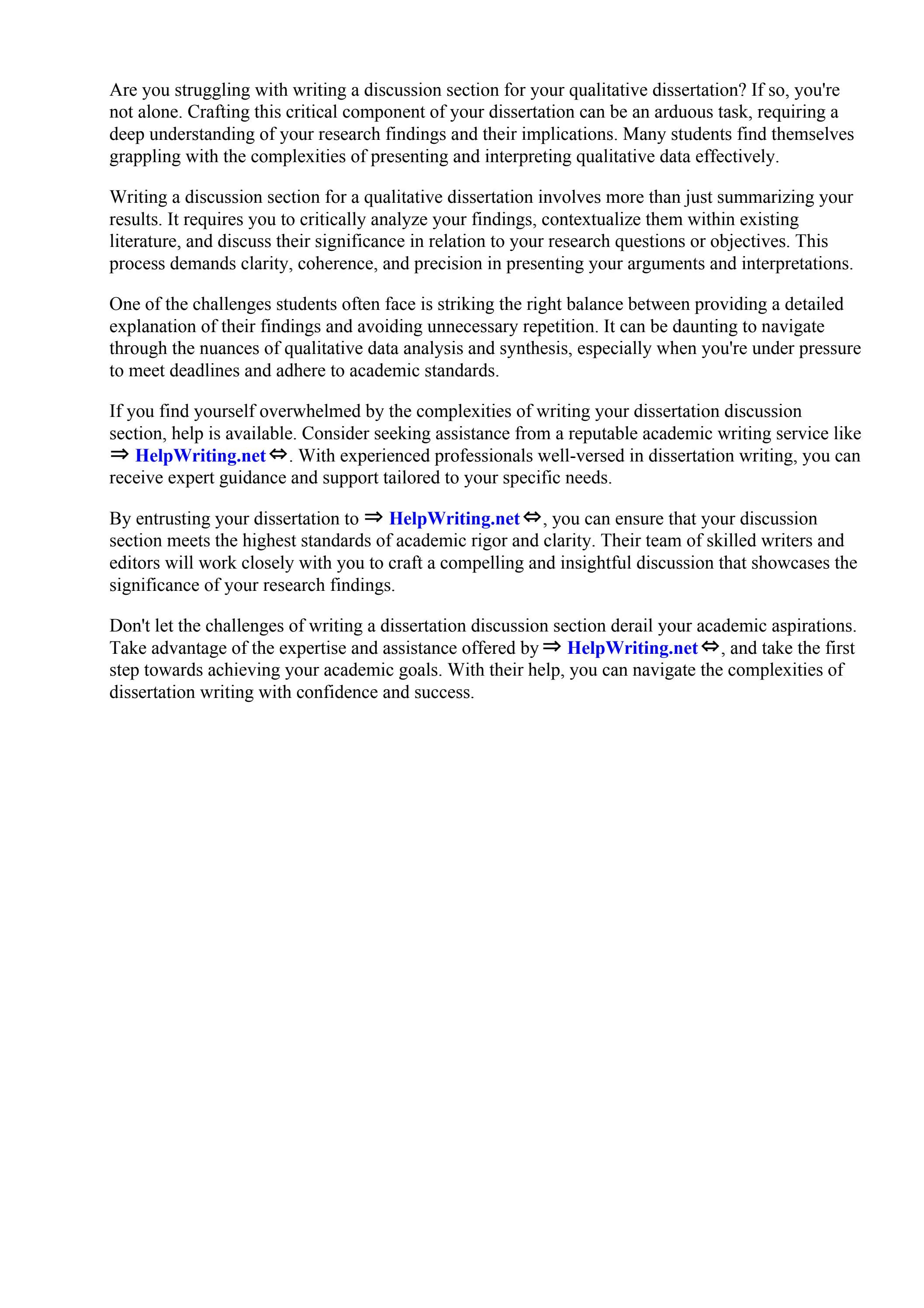 How To Write A Discussion For A Qualitative Dissertation by Angie ...