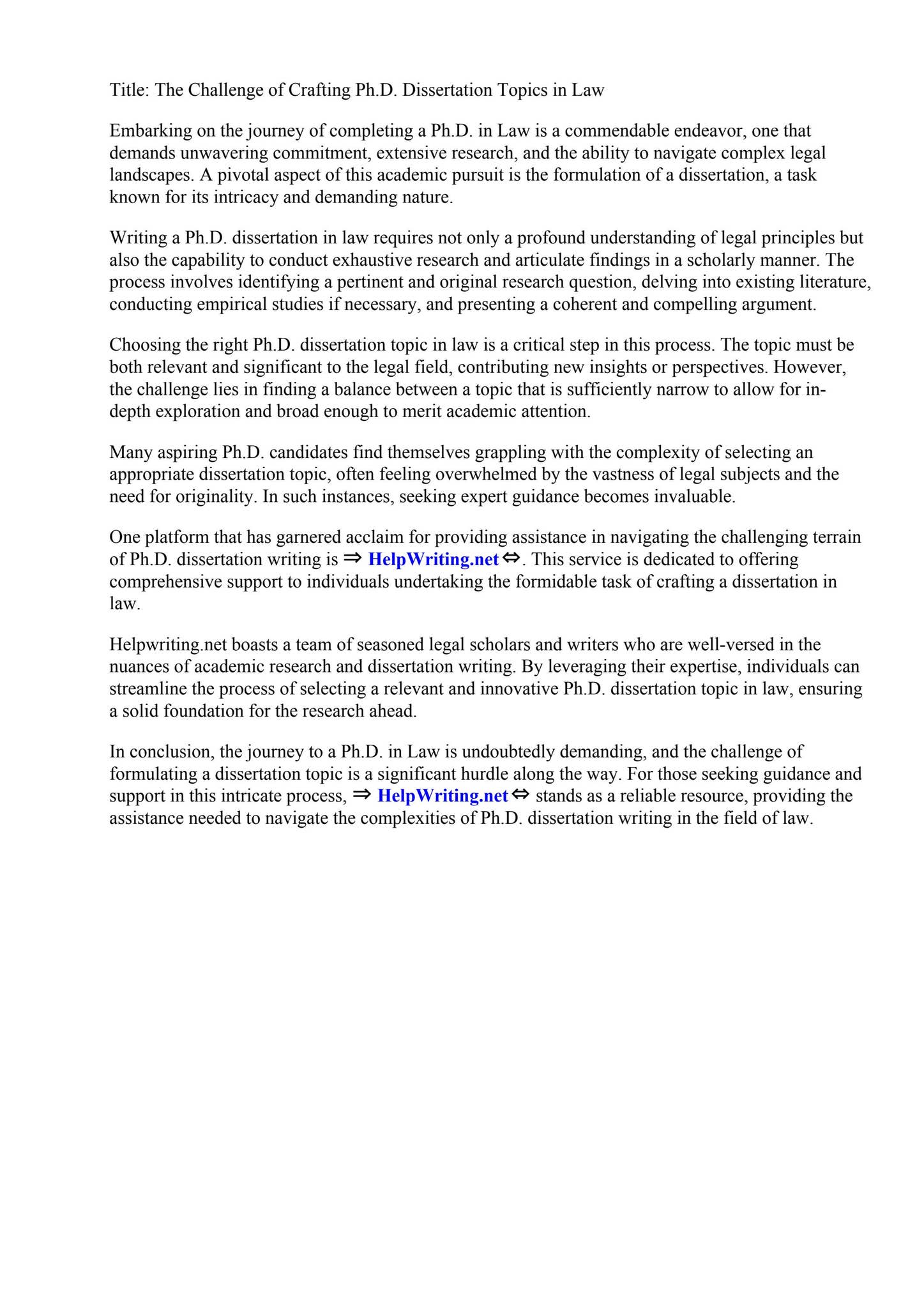 Phd Dissertation Topics In Law by Christine Ford - Issuu