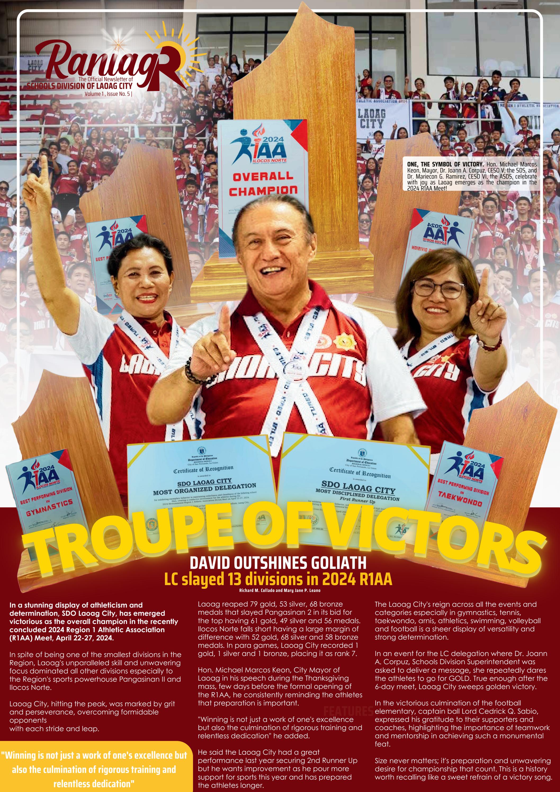 R1AA 2024 RANIAG Newsletter Volume I, Issue No. 5 by depedlaoagcity - Issuu