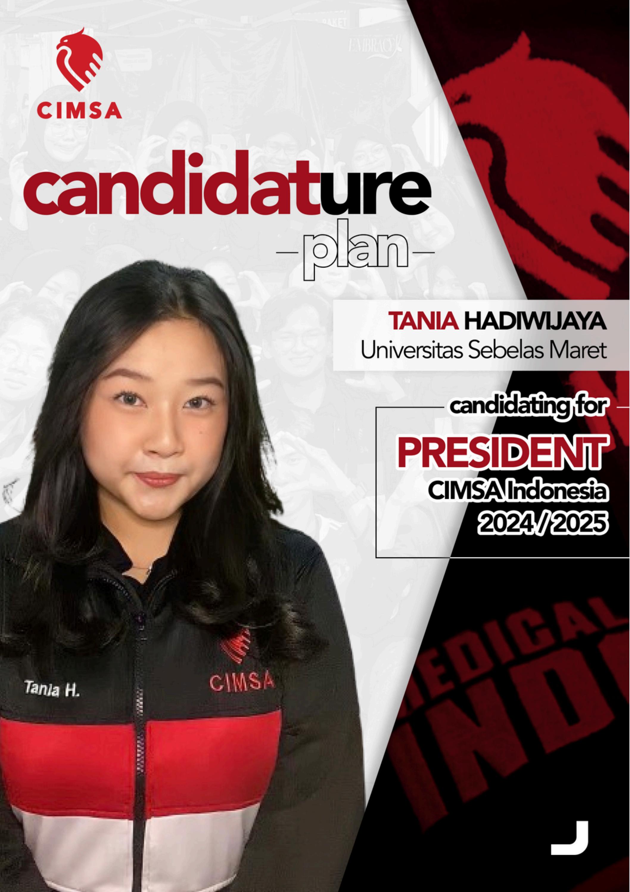 Candidature Plan - Tania Hadiwijaya for President CIMSA 2024-2025 by ...