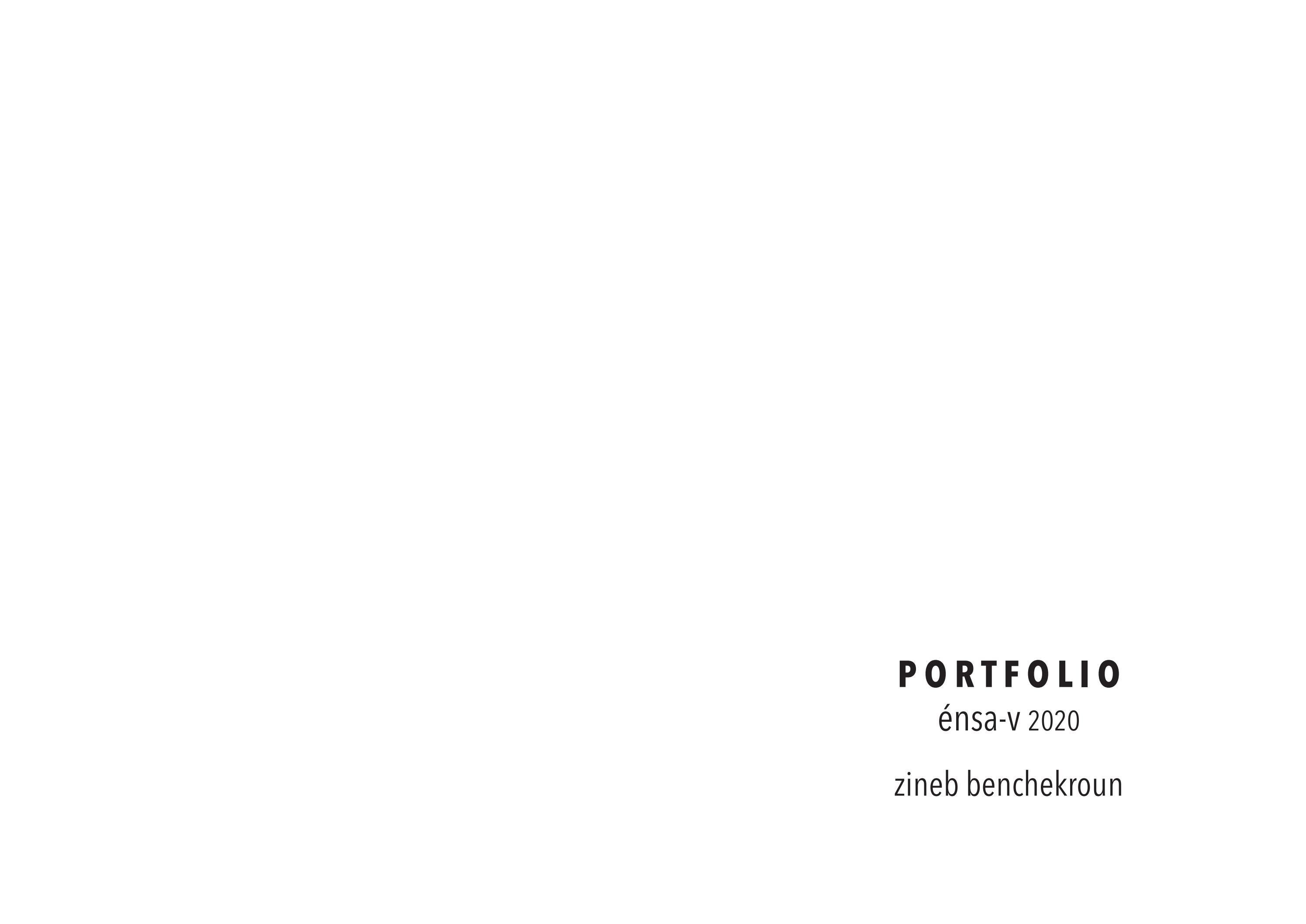Portfolio énsav-pfe / Architecture by zineb benchekroun - Issuu
