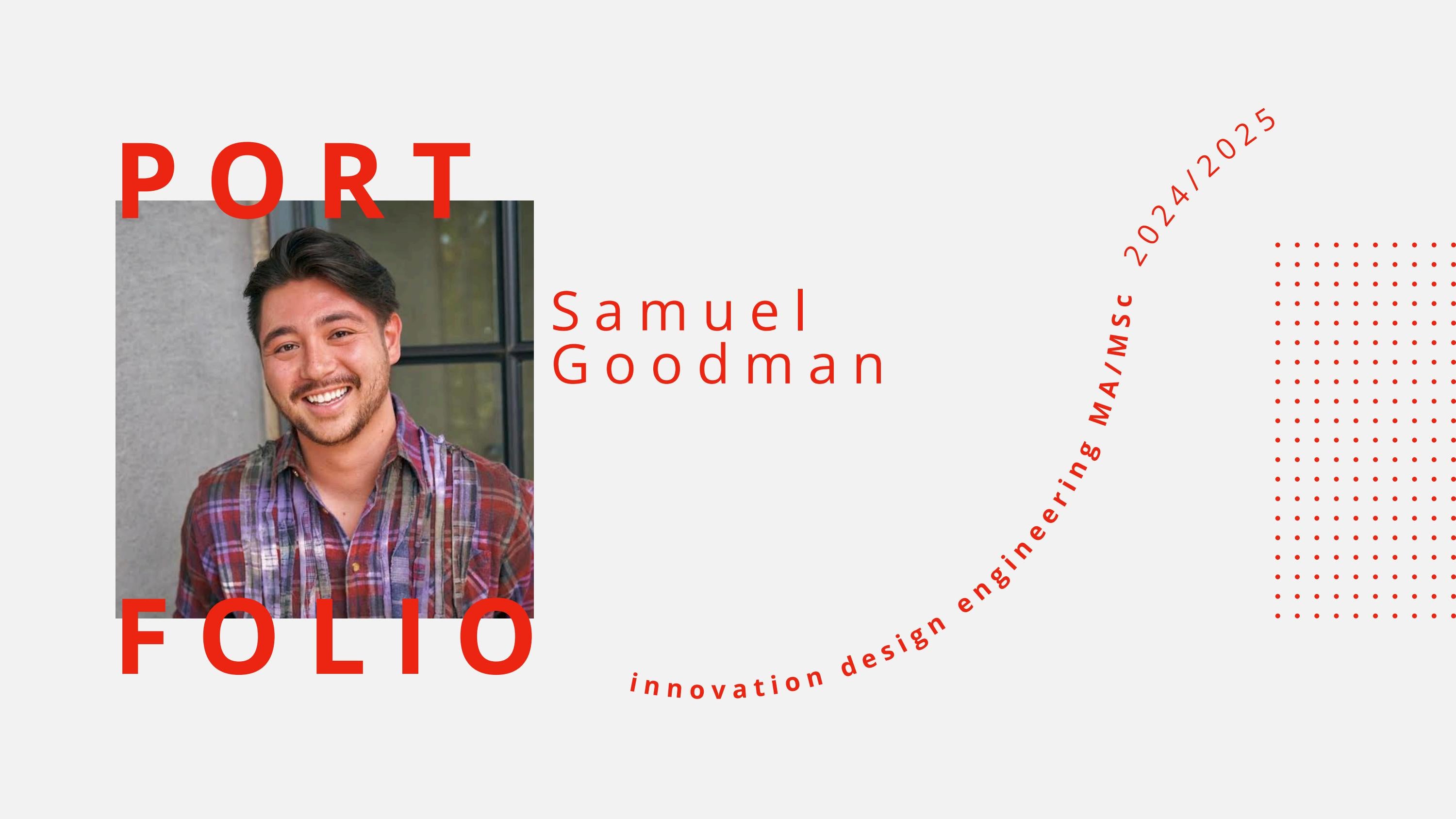 Samuel Goodman IDE Portfolio (Online Portfolio) by Sam Goodman - Issuu