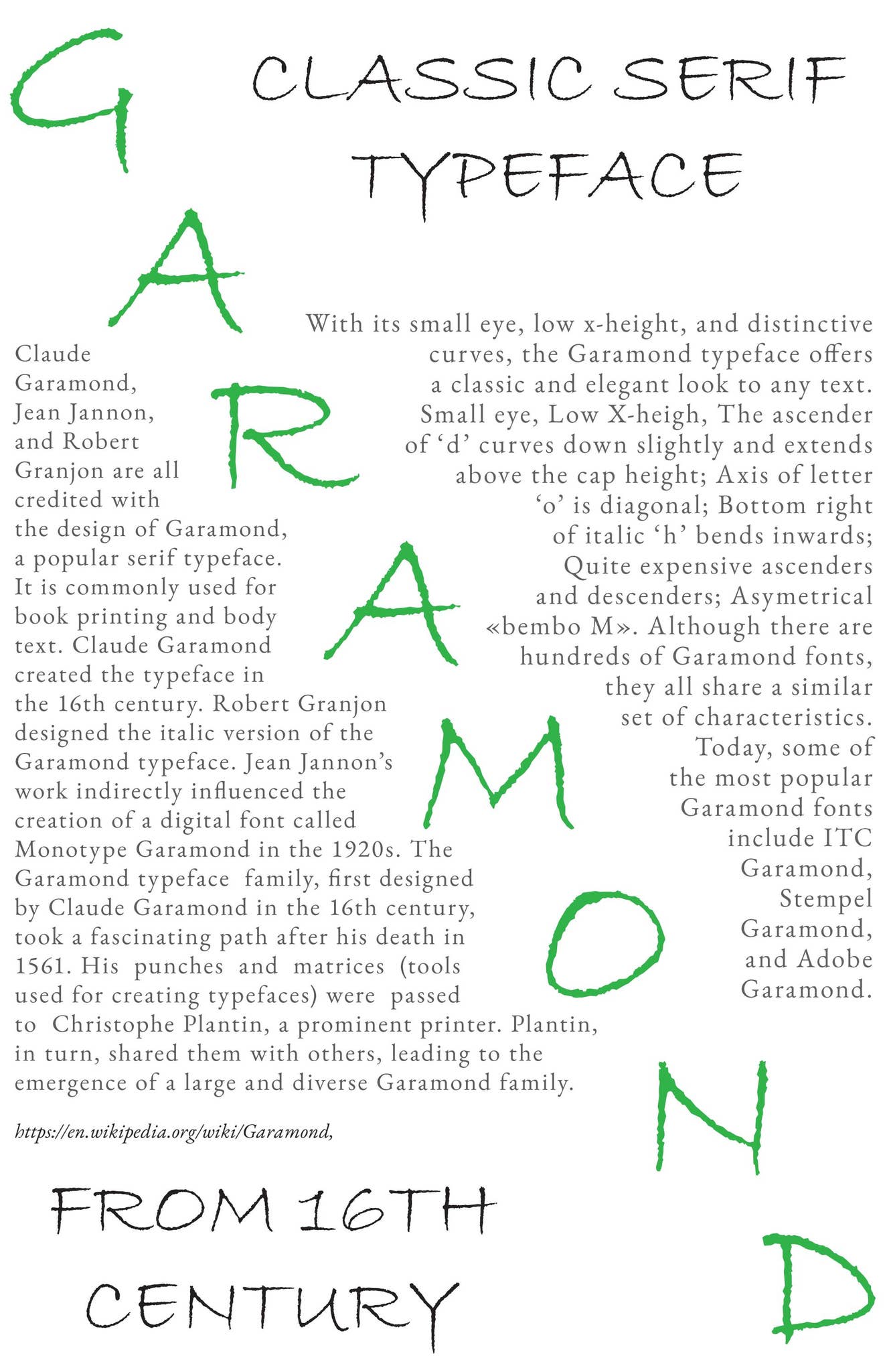 GARAMOND TYPEFACE by Kevin Jessy - Issuu